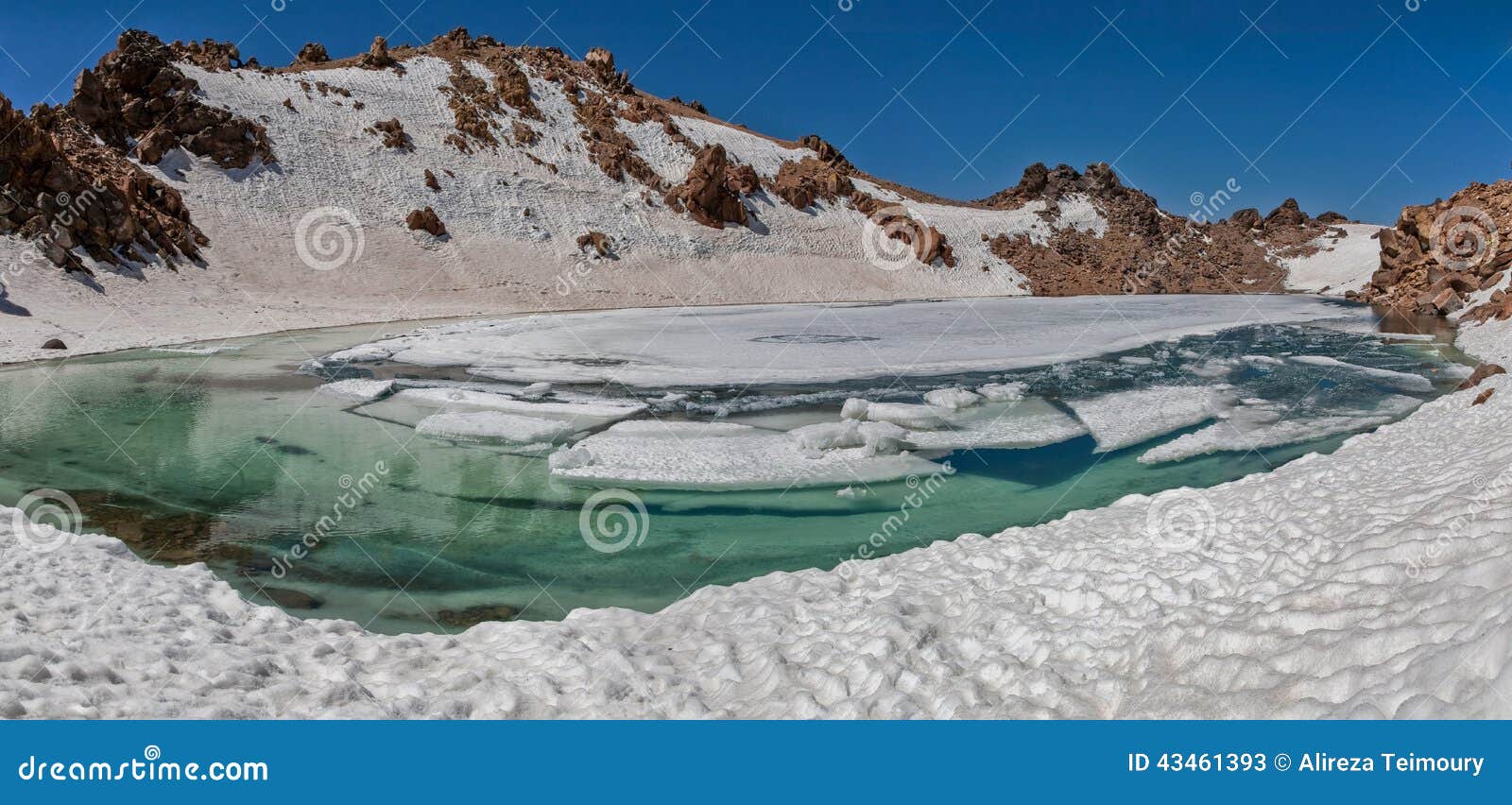 Sabalan Lake stock image. Image of mount, volcano, north - 43461393