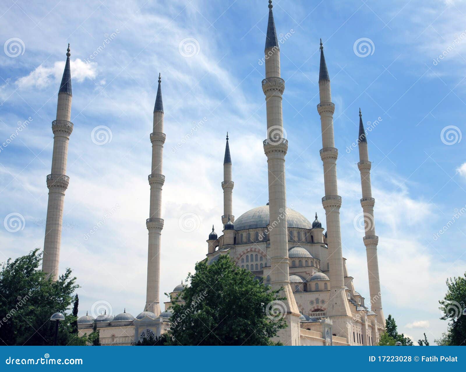 Sabanci Central Mosque in Adana. Stock Photo - Image of architecture ...