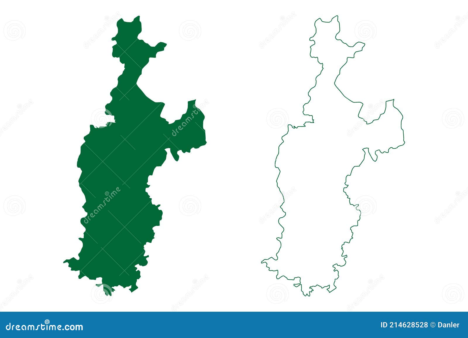 Sabarkantha District Gujarat State, Republic of India Map Vector ...