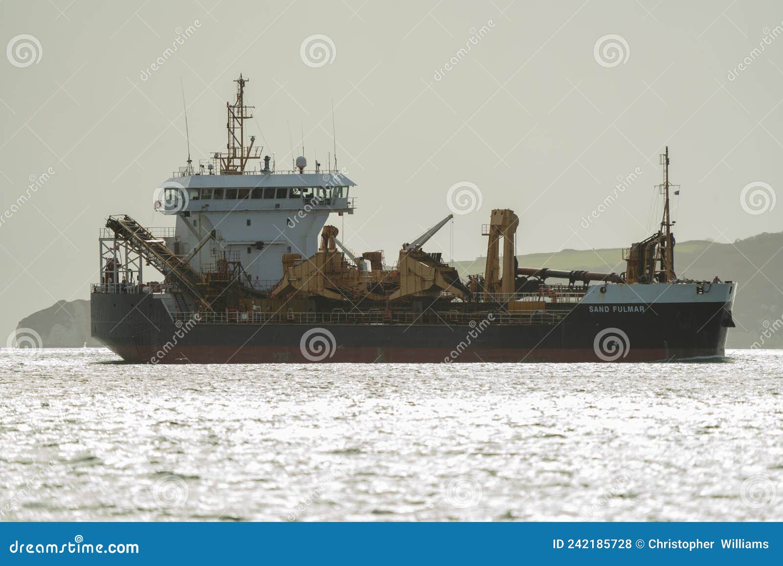 Sand Fulmar Dredging Ship editorial stock photo. Image of dredging ...