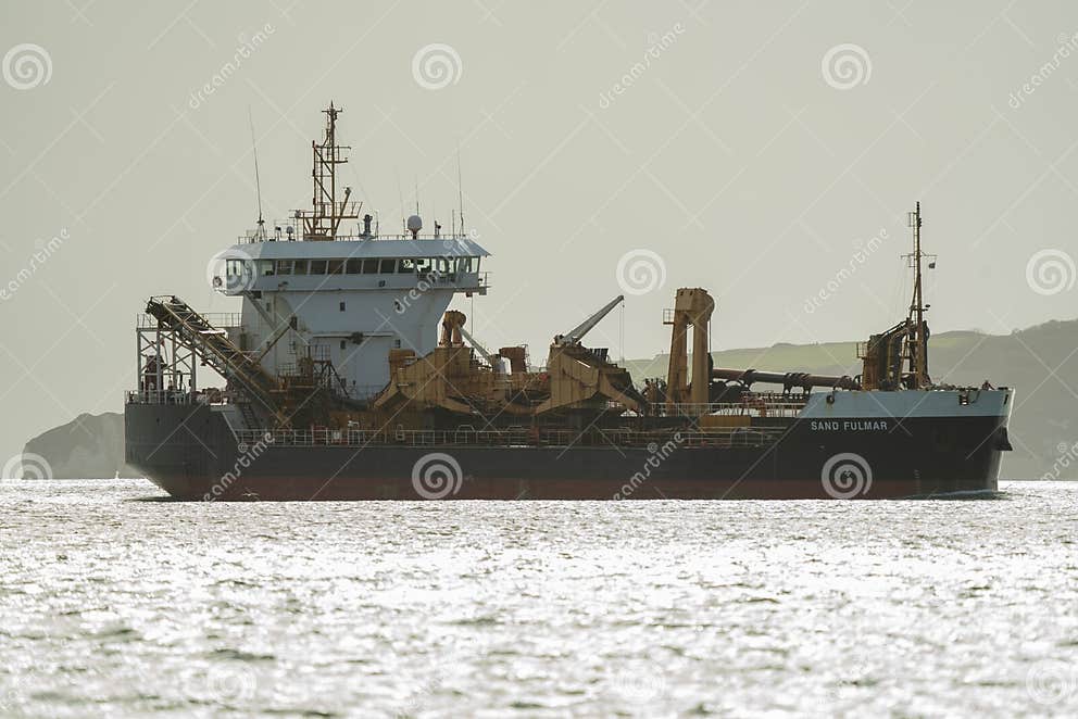 Sand Fulmar Dredging Ship editorial stock photo. Image of dredging ...