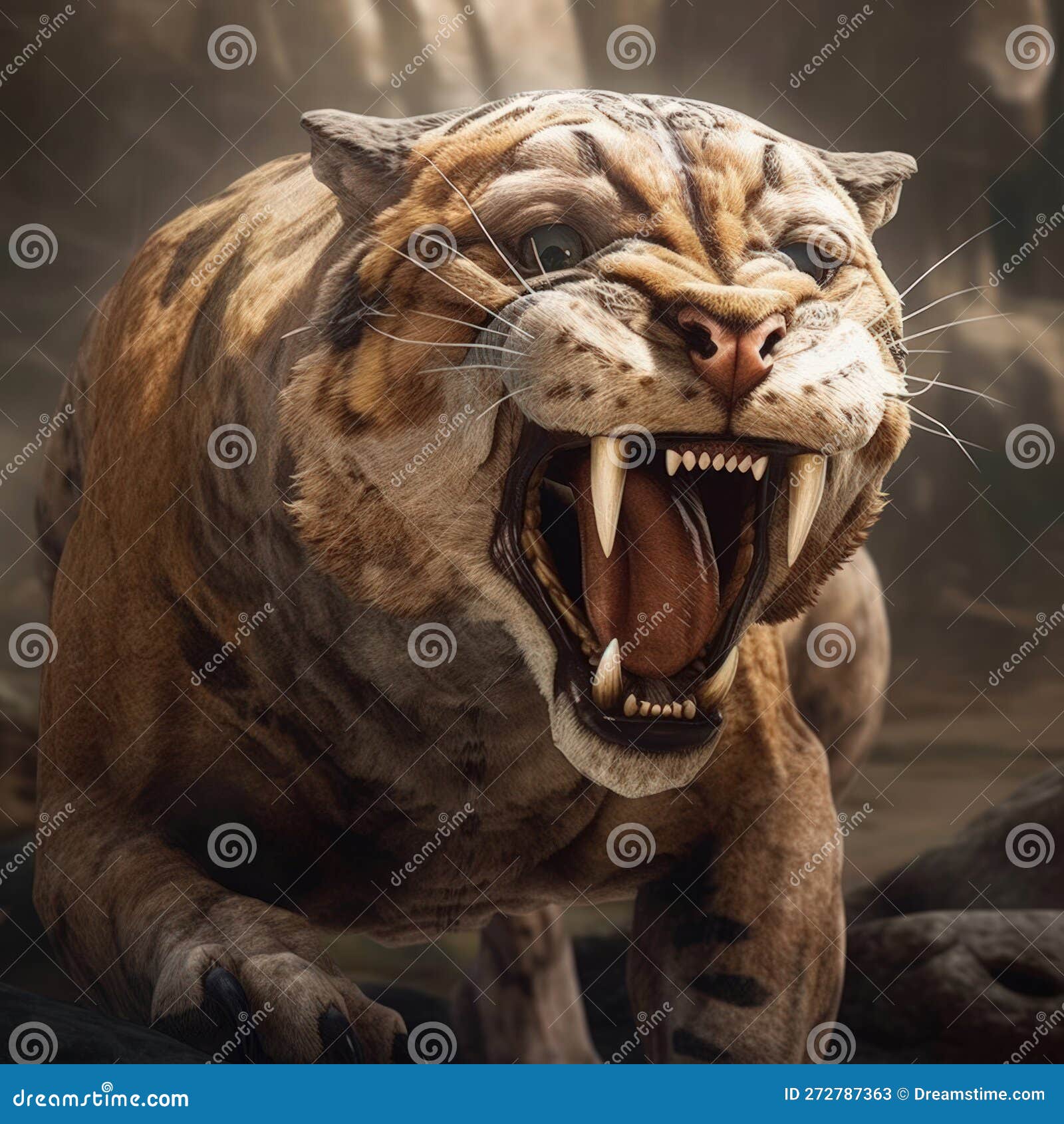 Saber-tooth Tiger Royalty-Free Stock Photo | CartoonDealer.com #272787363
