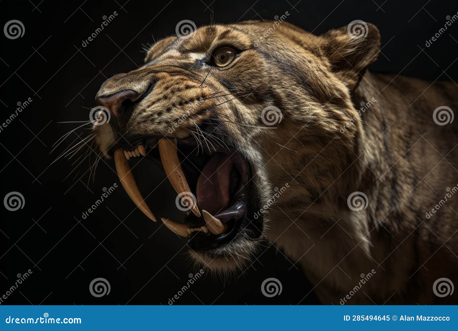 Sabertooth Tiger Smilodon, Lived 42 Million Years Ago - Extint 11,000 ...