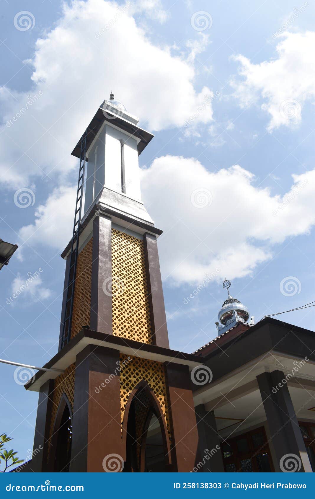 Sabillil Muttaqin Mosque Minaret Stock Image - Image of prayer, mosque ...
