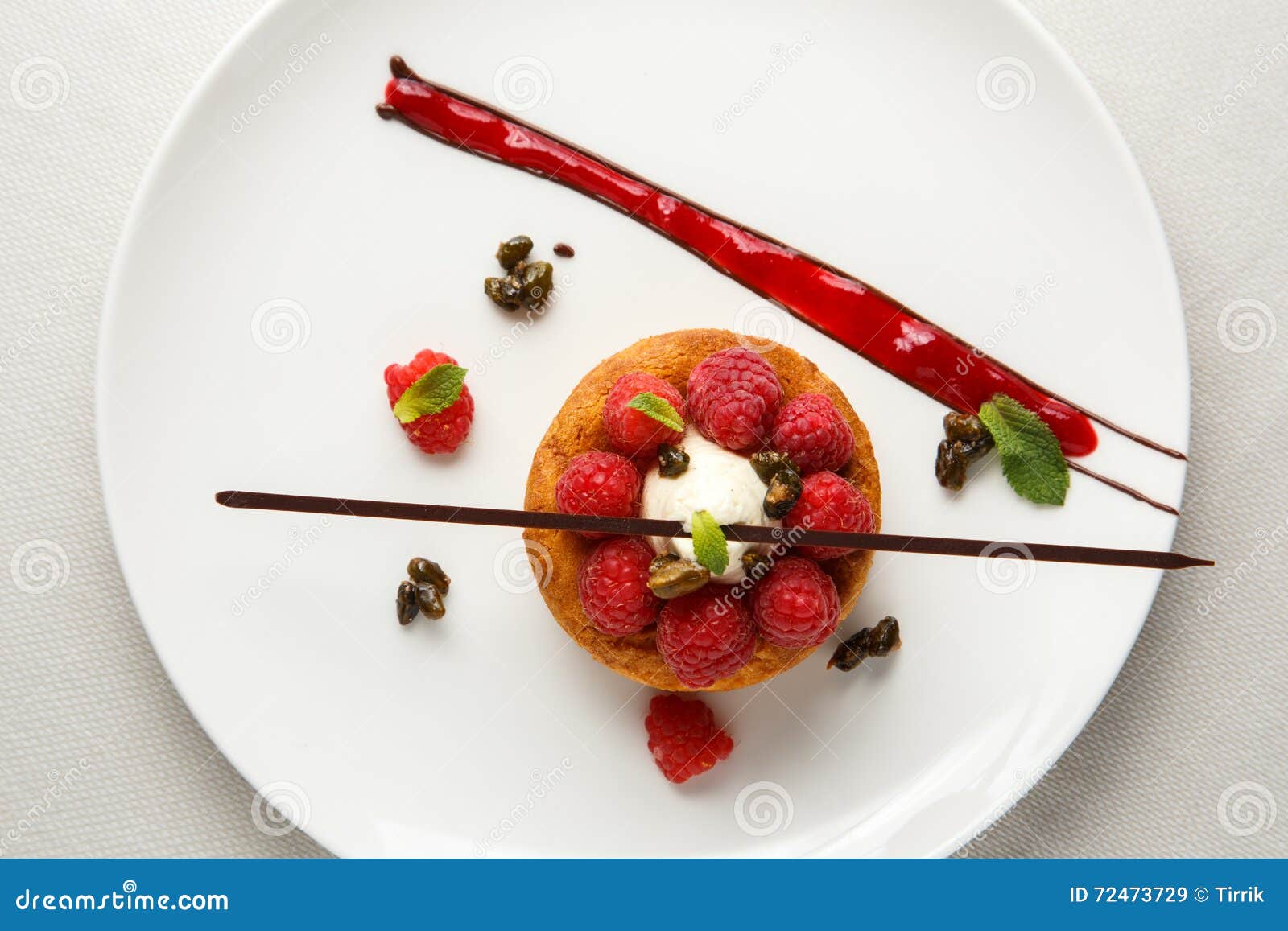 Sable Breton or Breton Shortbread with Vanilla Cream and Raspberry ...