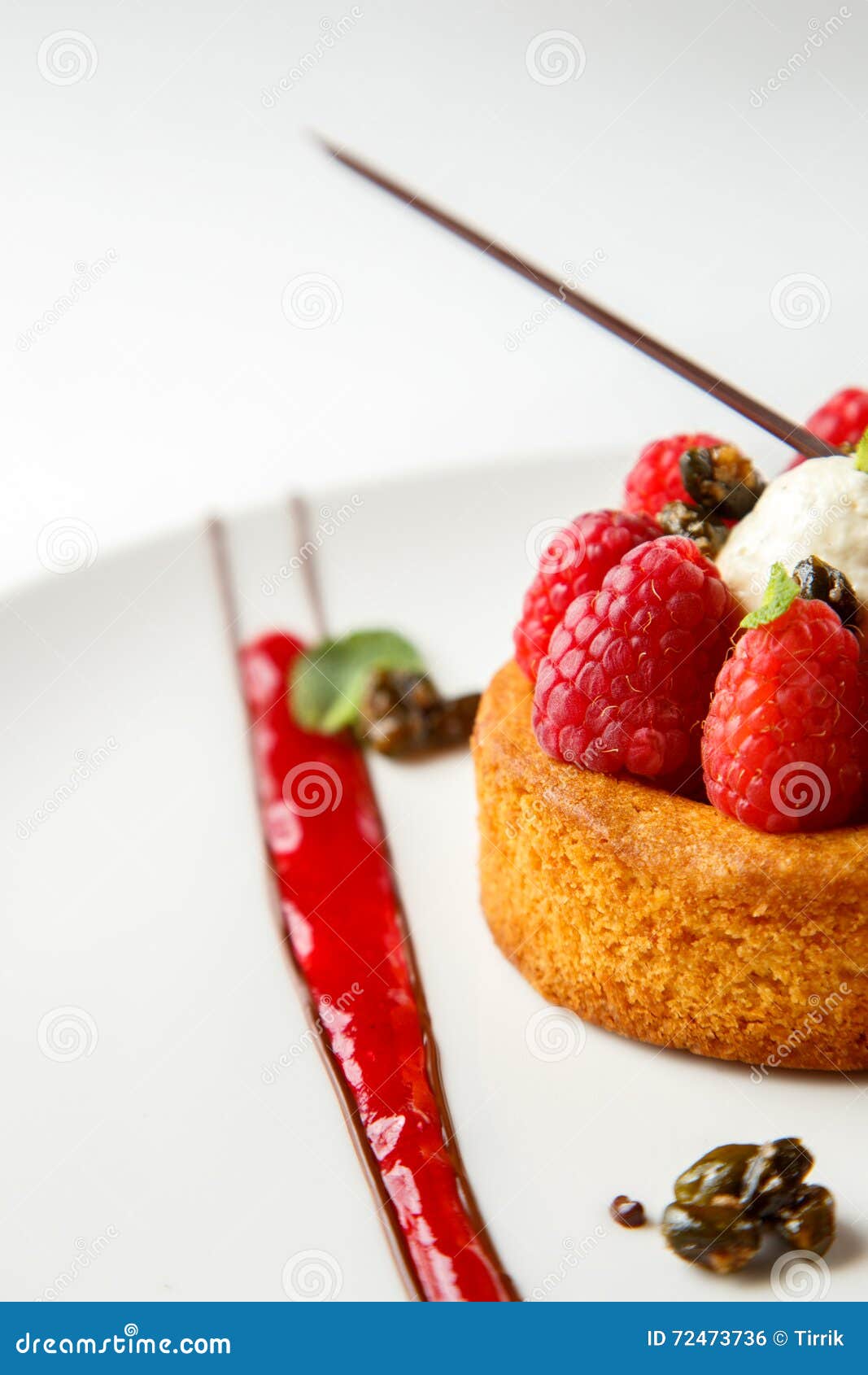 Sable Breton or Breton Shortbread with Vanilla Cream and Raspberry ...