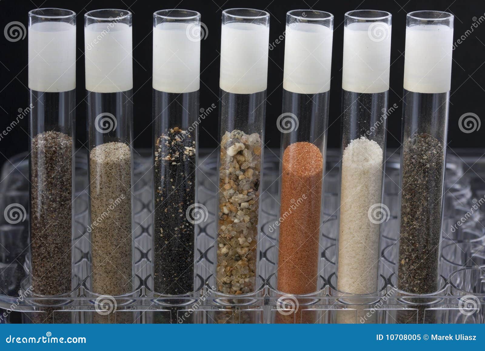Sable Dans Des Tubes D'essai En Laboratoire Image stock - Image of ...