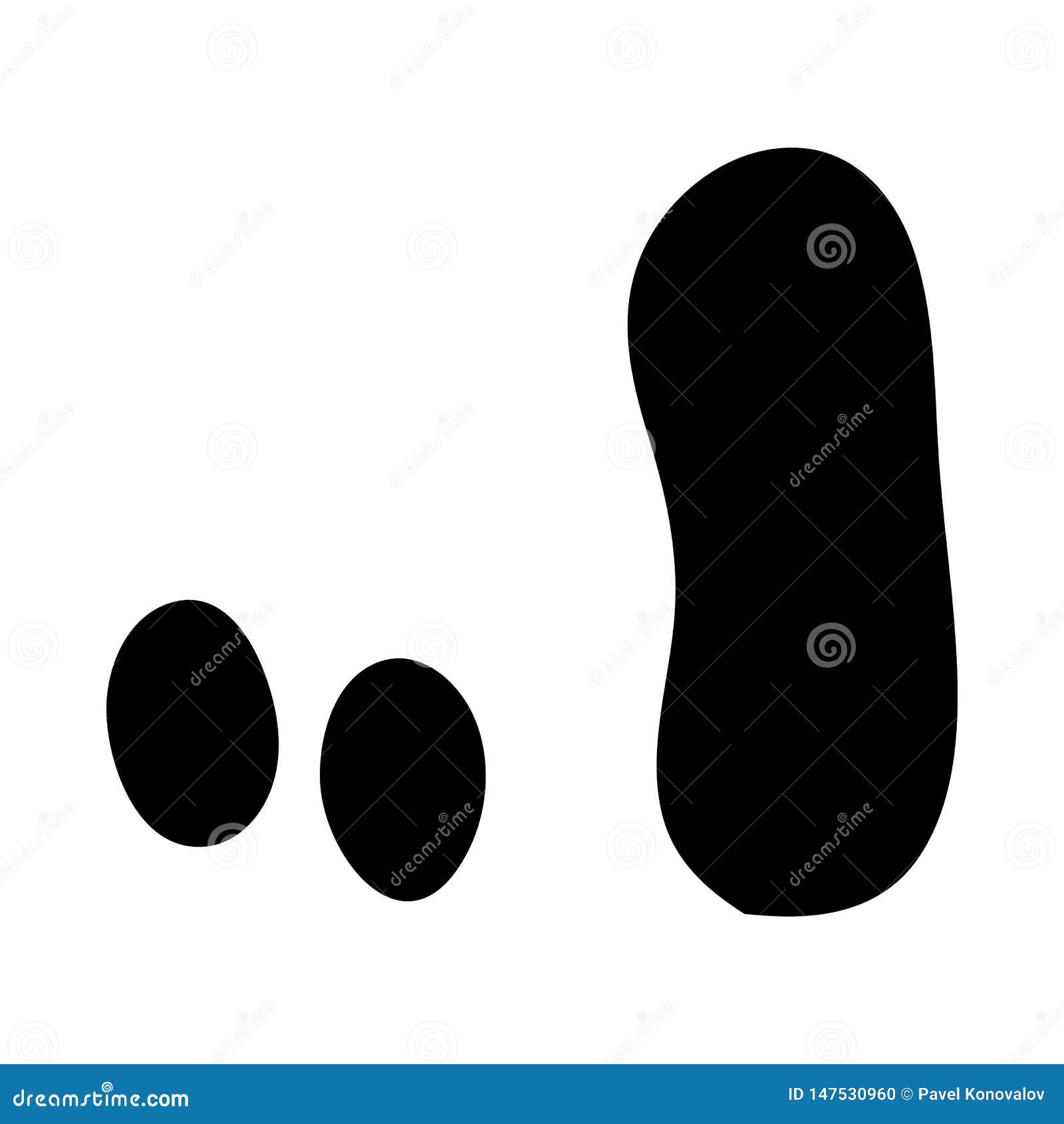 Sable Footprint Vector Illustration | CartoonDealer.com #211159632