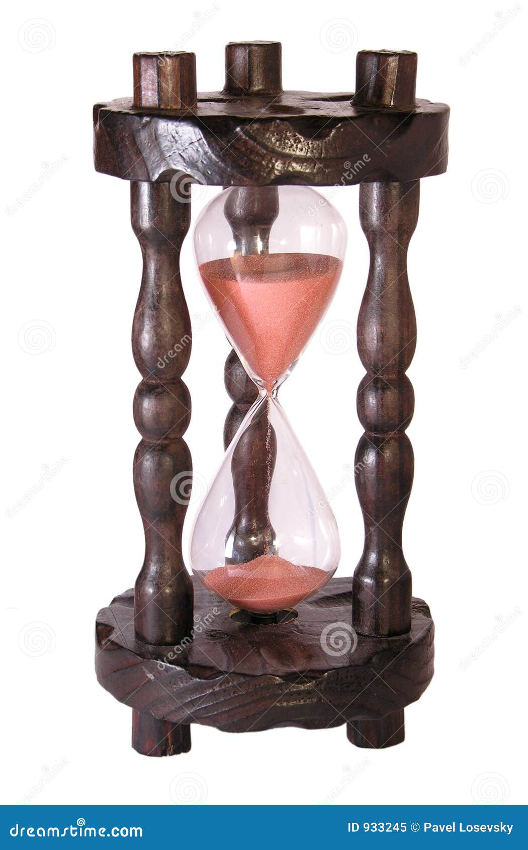 Sablier image stock. Image du glace, sablier, isolat, affaires - 933245