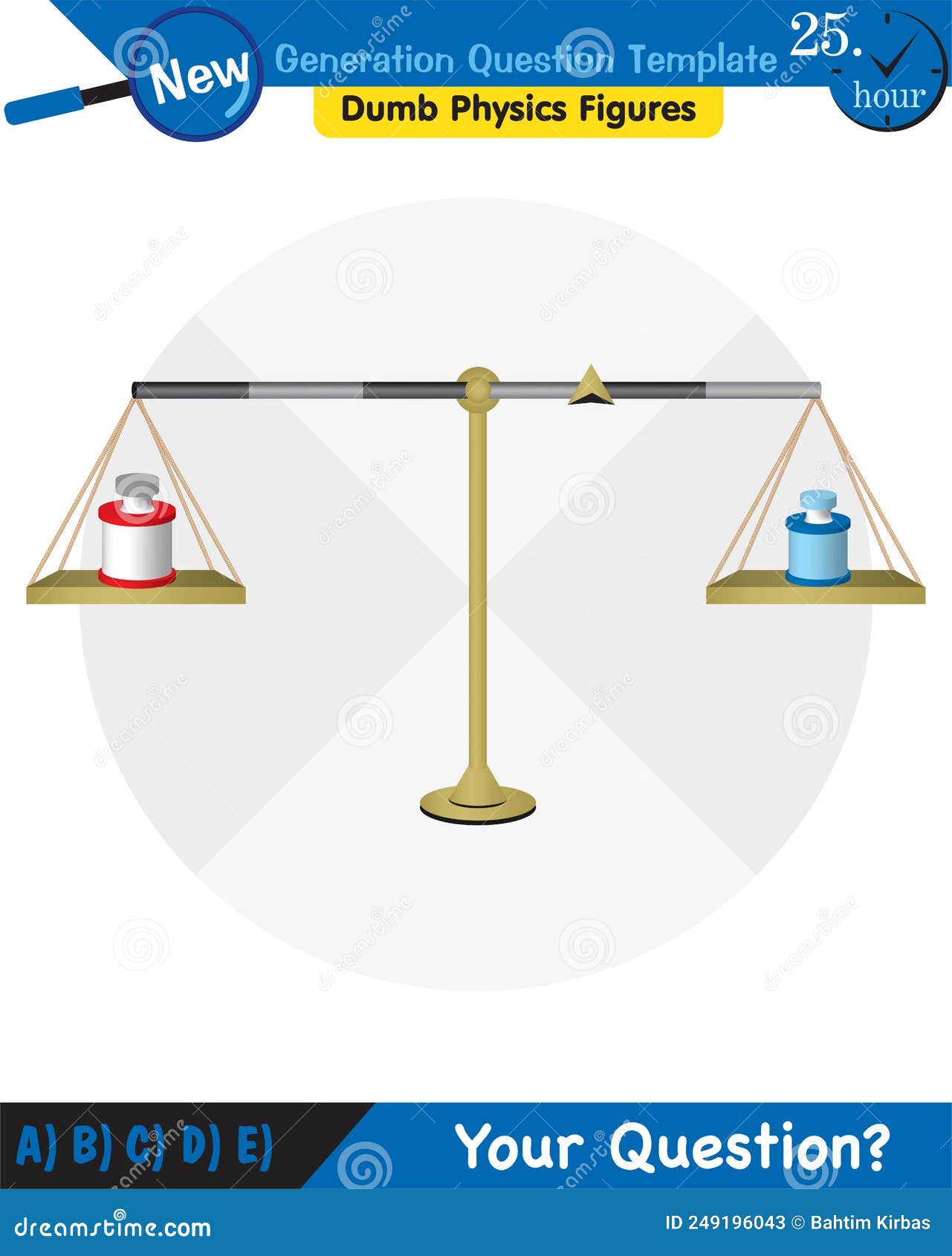Physics, Equal Arm Scales, Eps Stock Illustration - Illustration of ...
