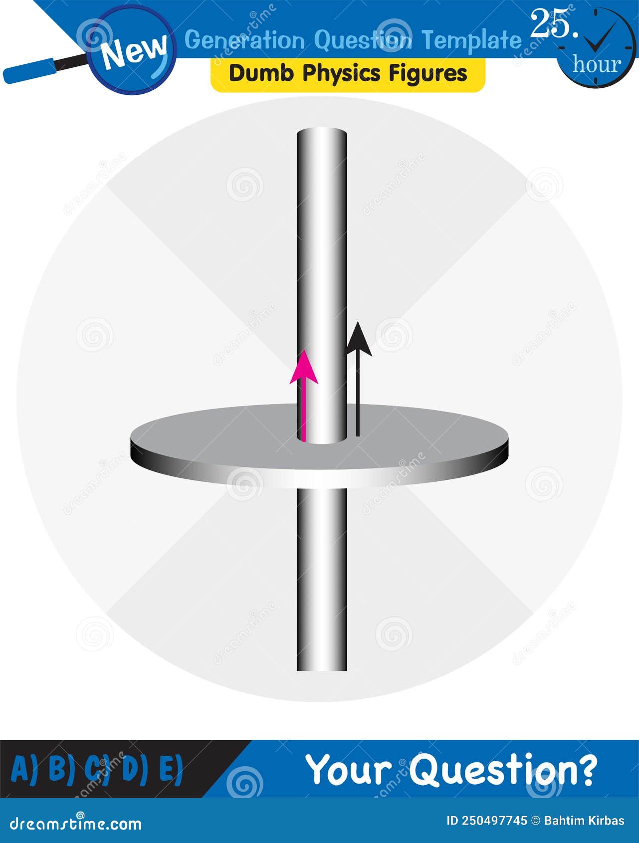 Torque Physics Example Diagram Stock Vector - Illustration of drawing ...
