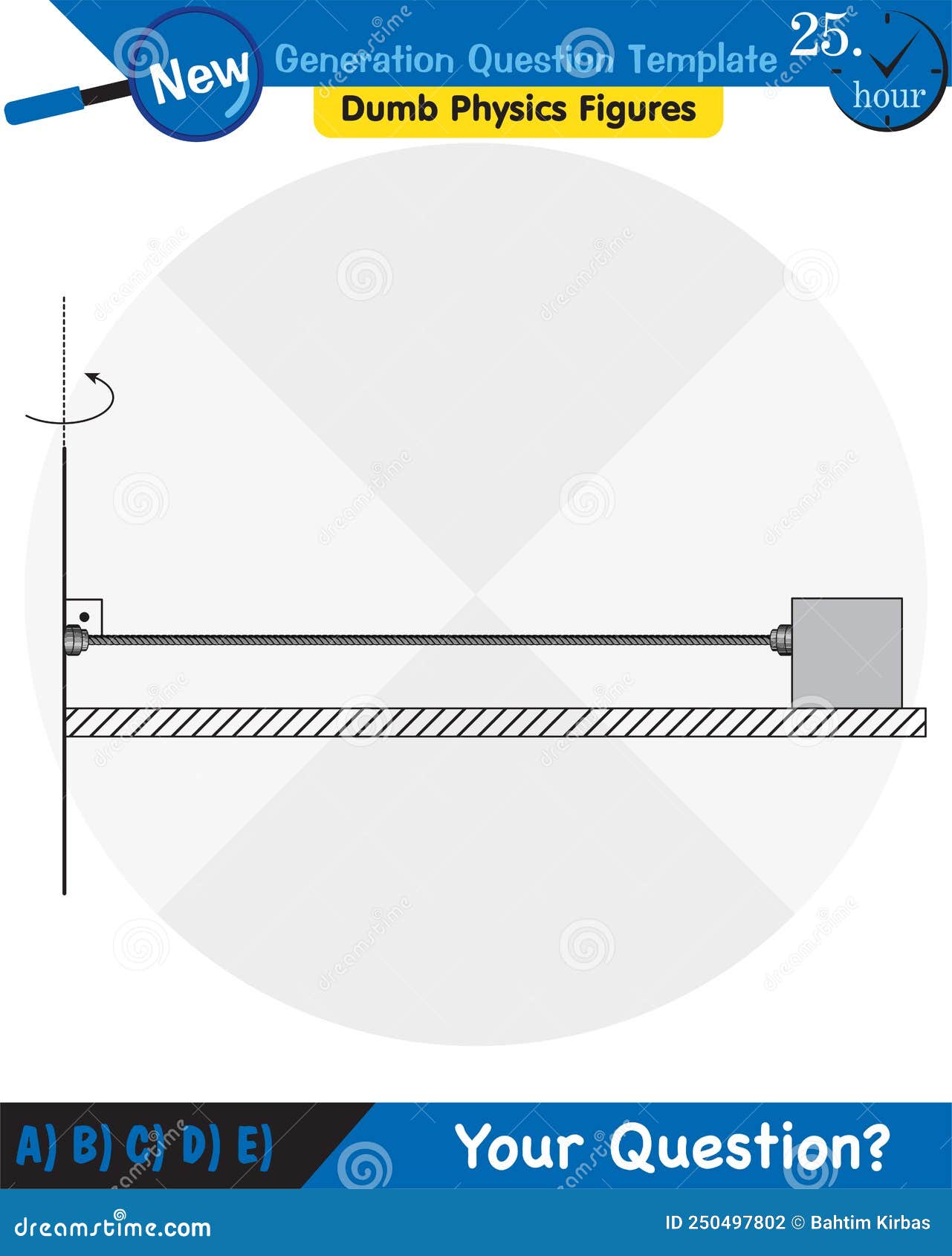 Torque Physics Example Diagram Vector Illustration | CartoonDealer.com ...