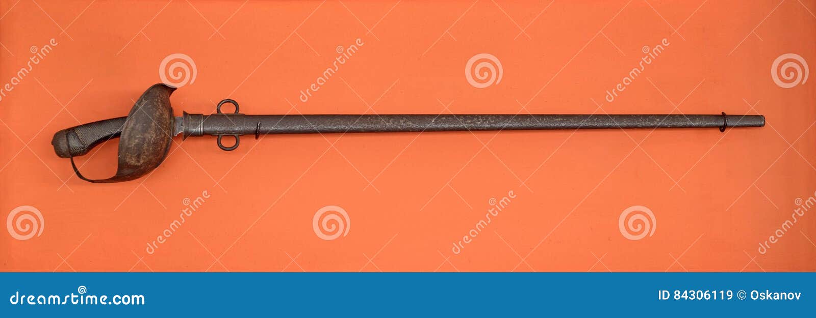 Sabre Isolated On Orange Background. Royalty-Free Stock Photography ...