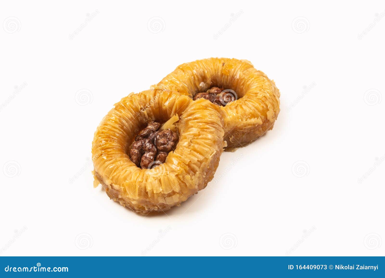 Sabrosa Baklava Aislada En Fondo Blanco Imagen de archivo - Imagen de ...