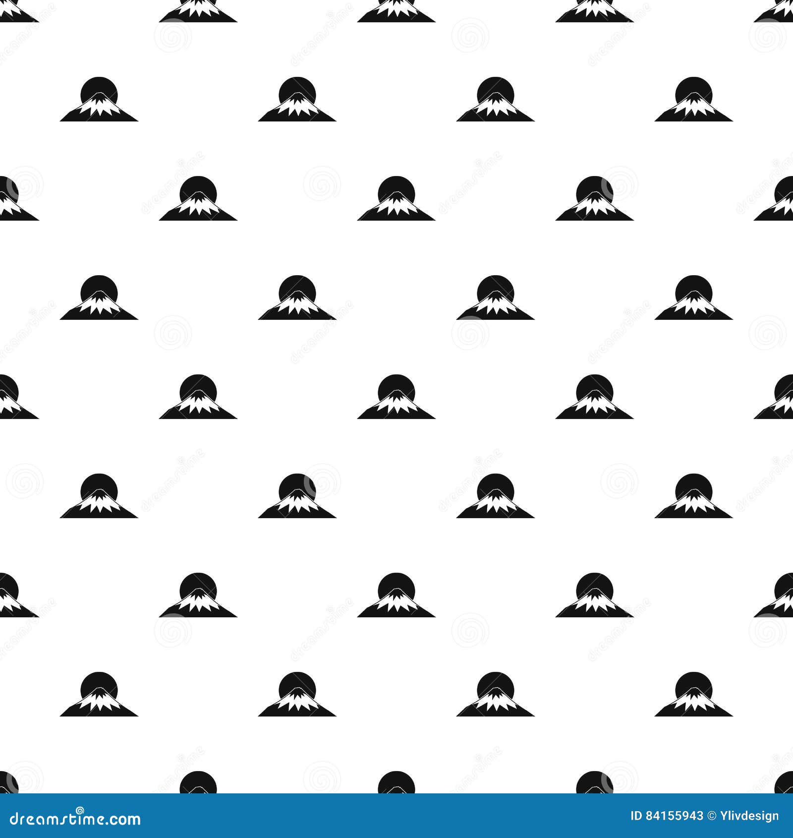 The Sac, Mountain of Fuji Japan Pattern Stock Vector - Illustration of ...