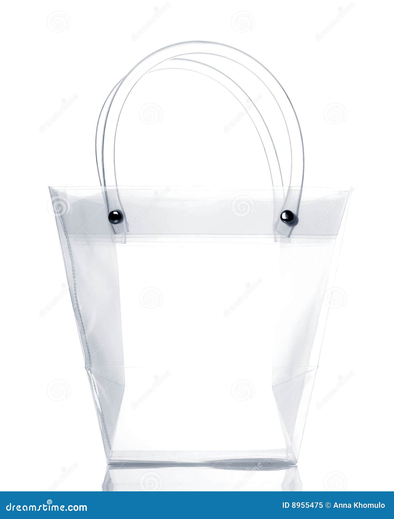 Sac transparent image stock. Image du accessoires, plastique - 8955475