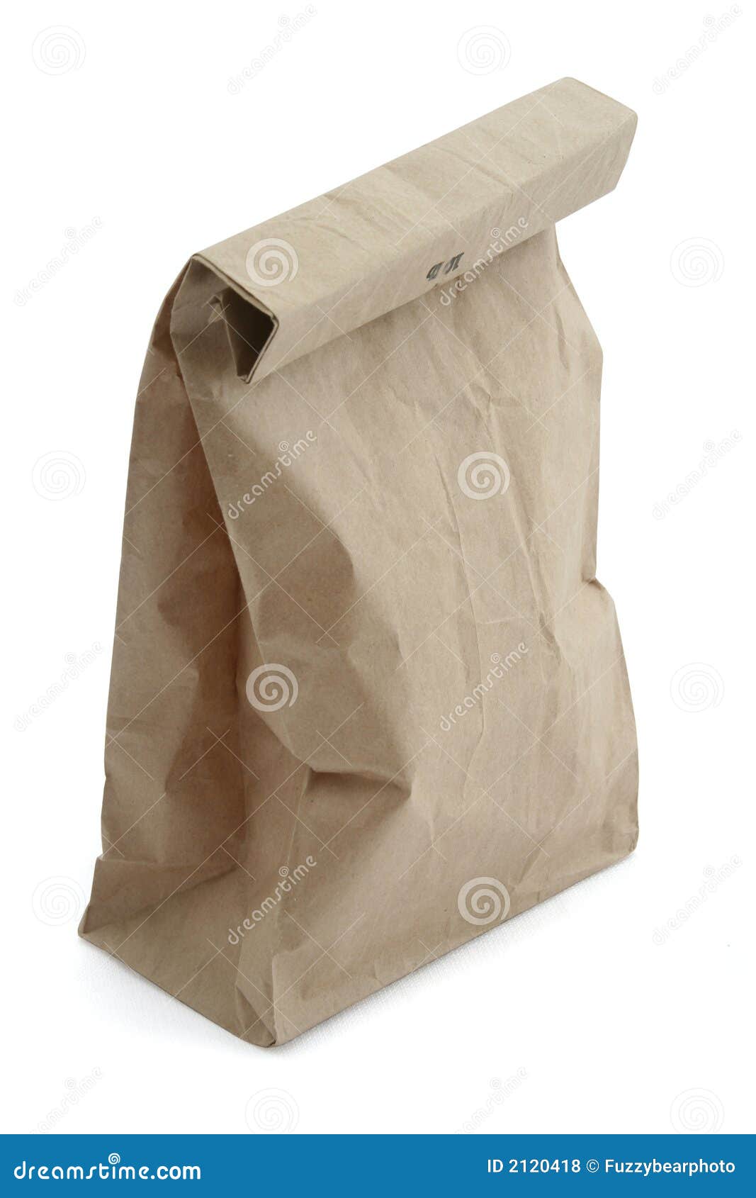 Sacchetto Del Pranzo Del Documento Di Brown Fotografia Stock - Immagine ...