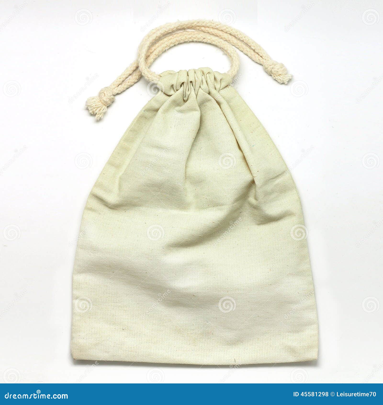 Sacchetto del tessuto fotografia stock. Immagine di calcare - 45581298