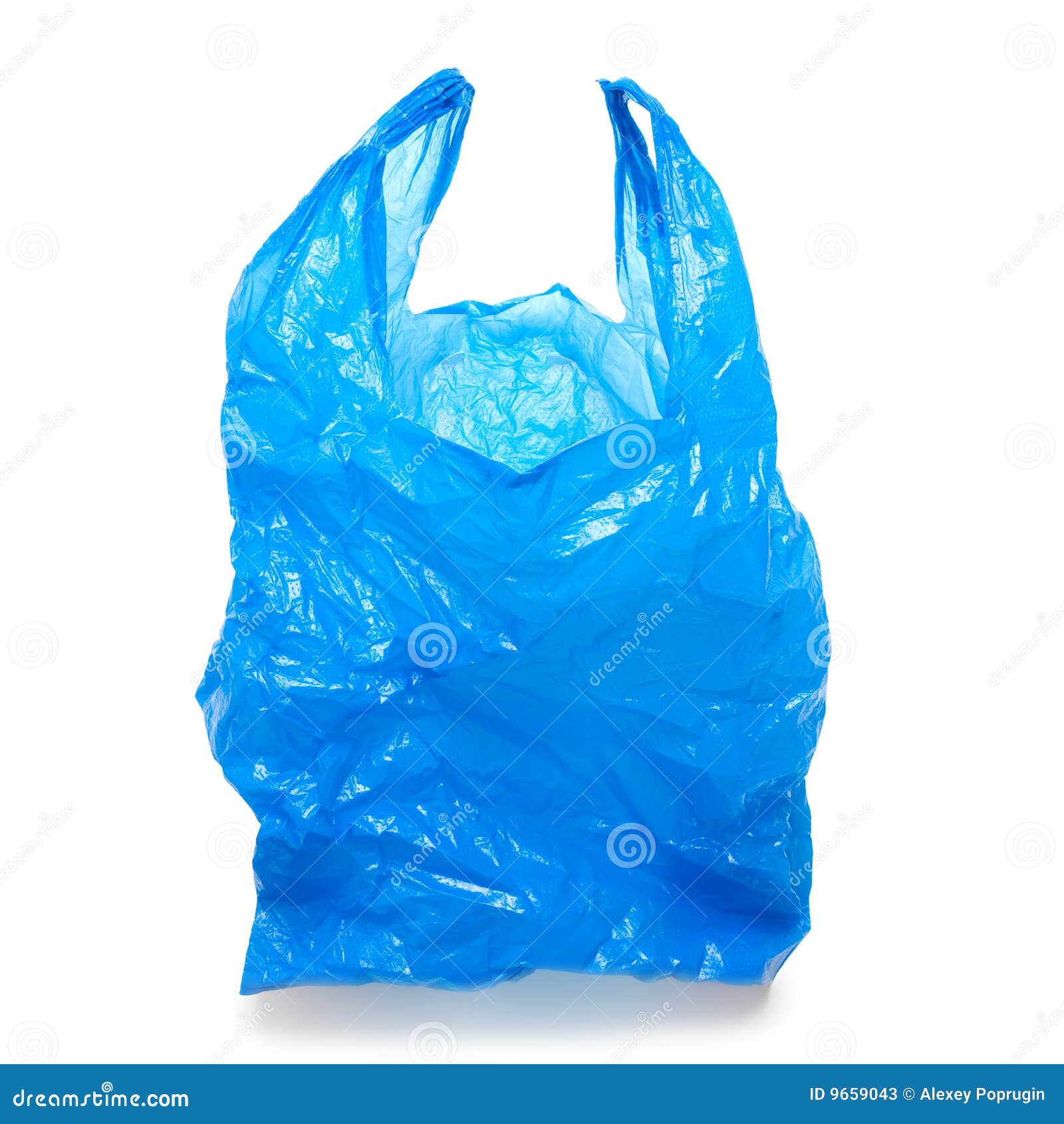 Sacchetto di plastica immagine stock. Immagine di schiacciato - 9659043