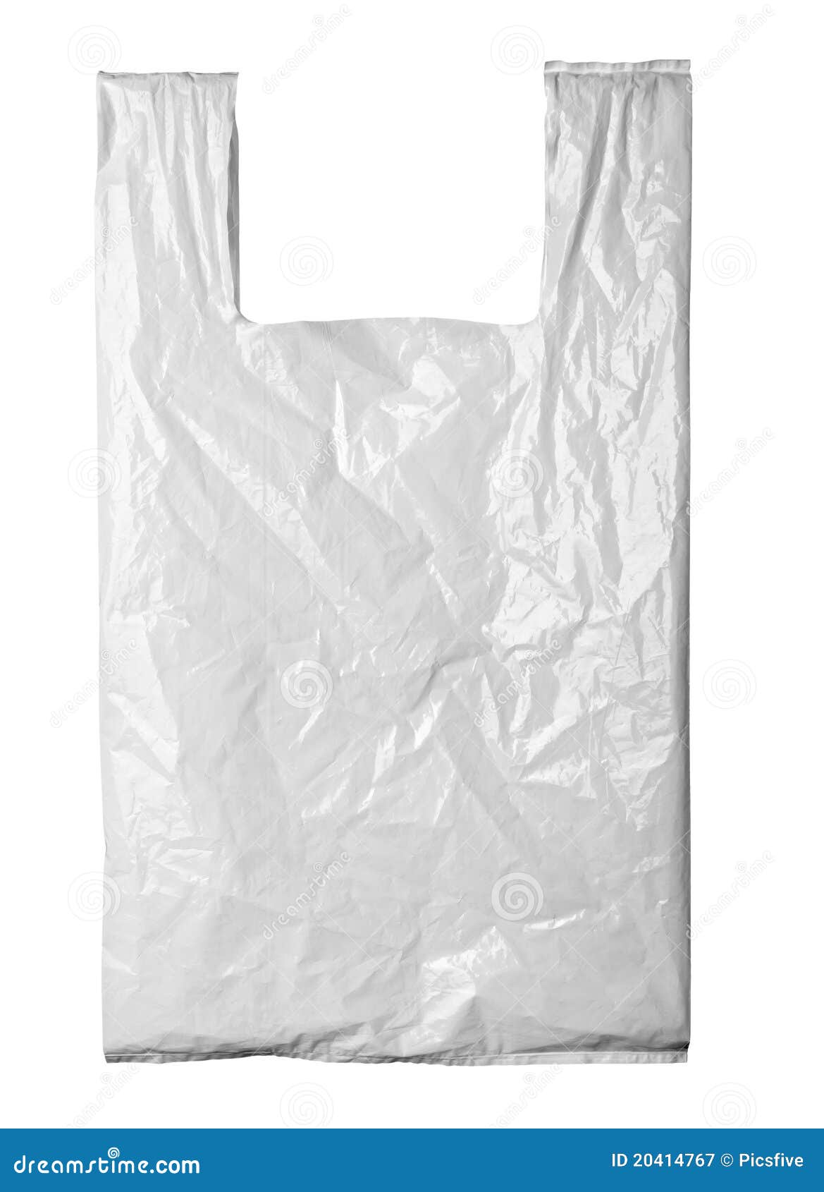 Sacchetto Di Plastica Bianco Immagine Stock - Immagine di contenitore ...