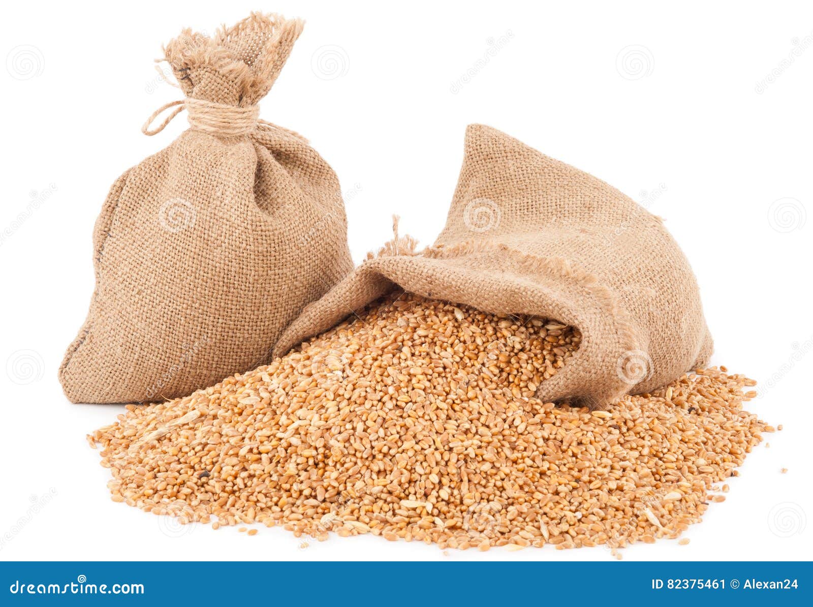 Sacchi dei grani del grano immagine stock. Immagine di agricolo - 82375461