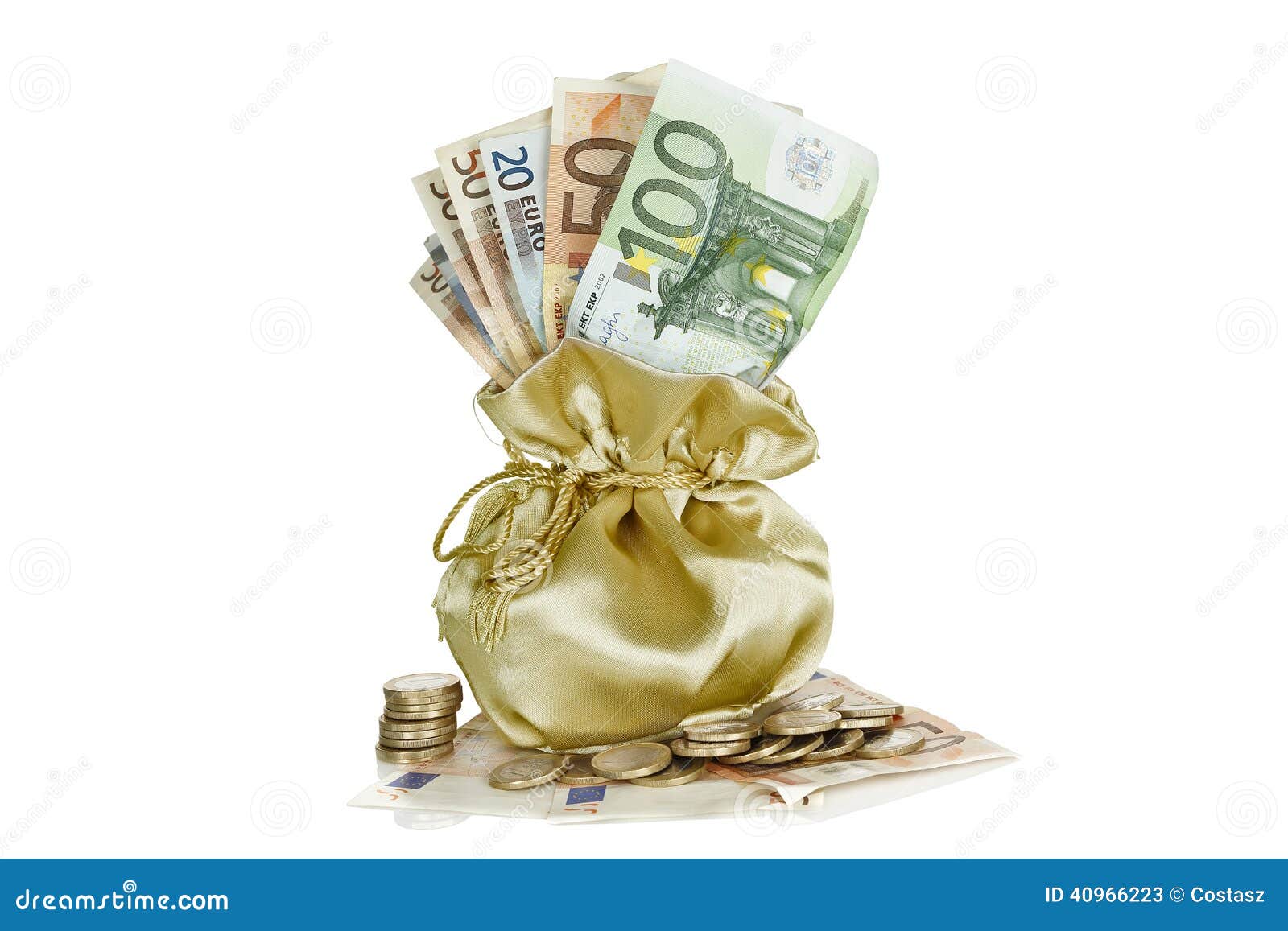 Sacco di soldi immagine stock. Immagine di commercio - 40966223