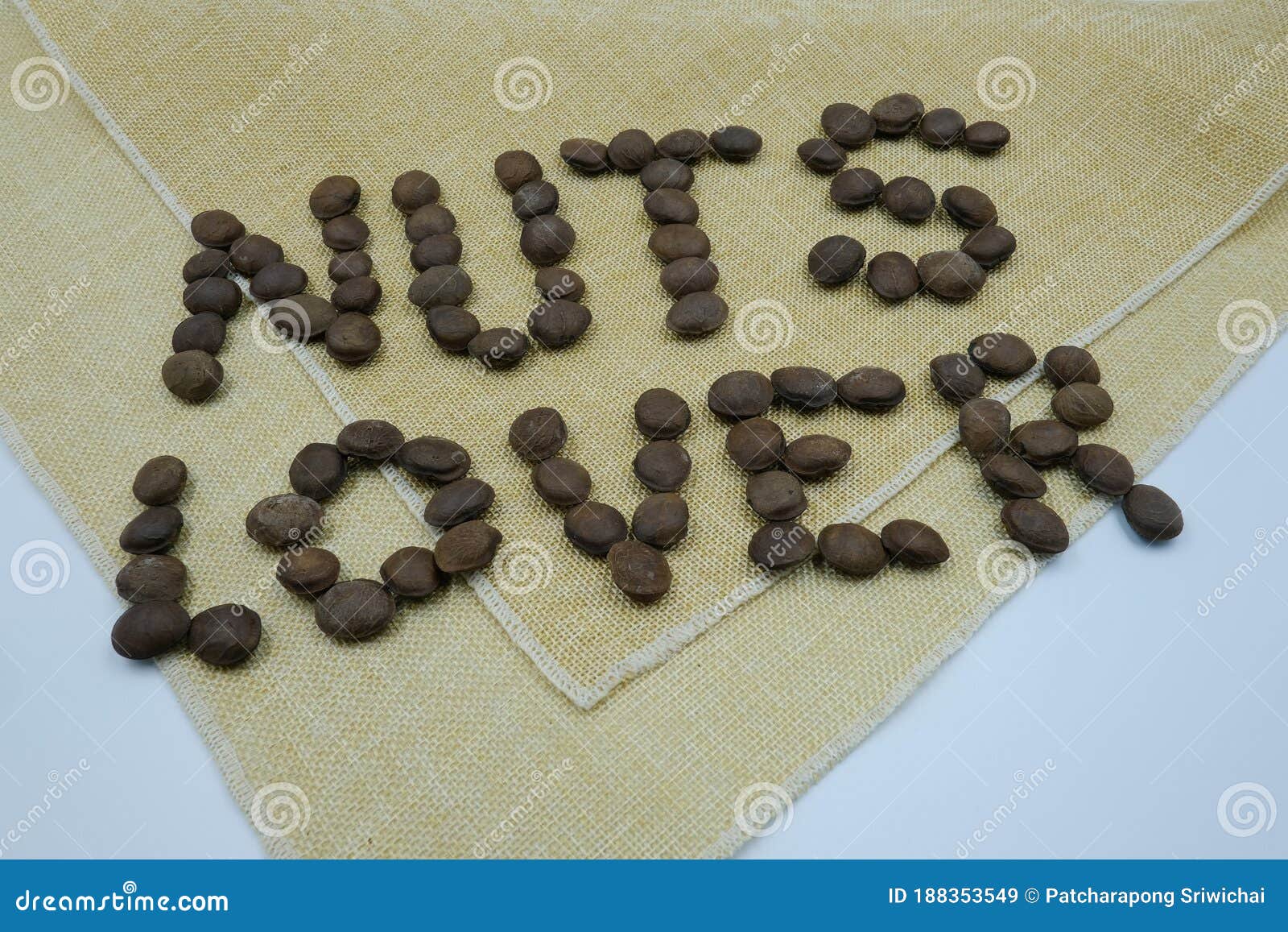 Alphabet Shape Text NUTS LOVER Stock Image - Image of inchi, garden ...