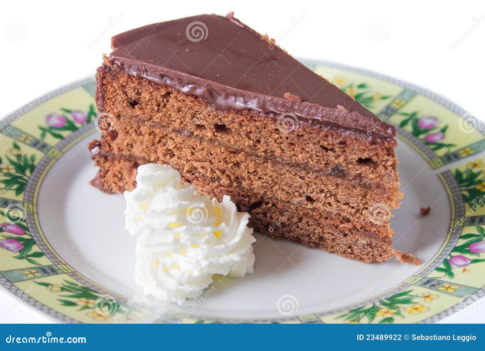 Sacher Torte cake stock photo. Image of chocolate, vienna - 23489922
