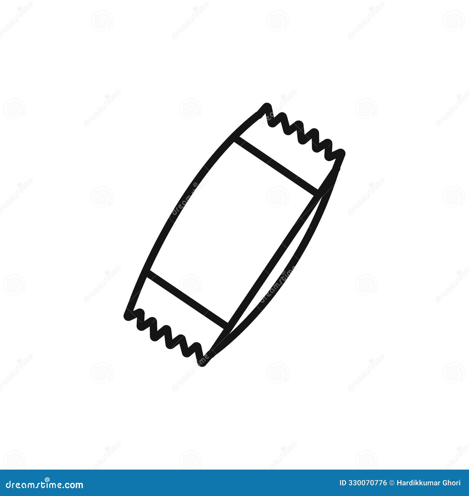 Sachet thin line icon set stock vector. Illustration of paper - 330070776