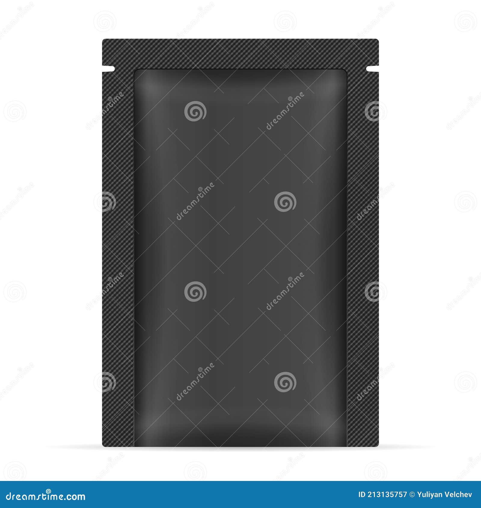 Sachet stock vector. Illustration of snack, product - 213135757