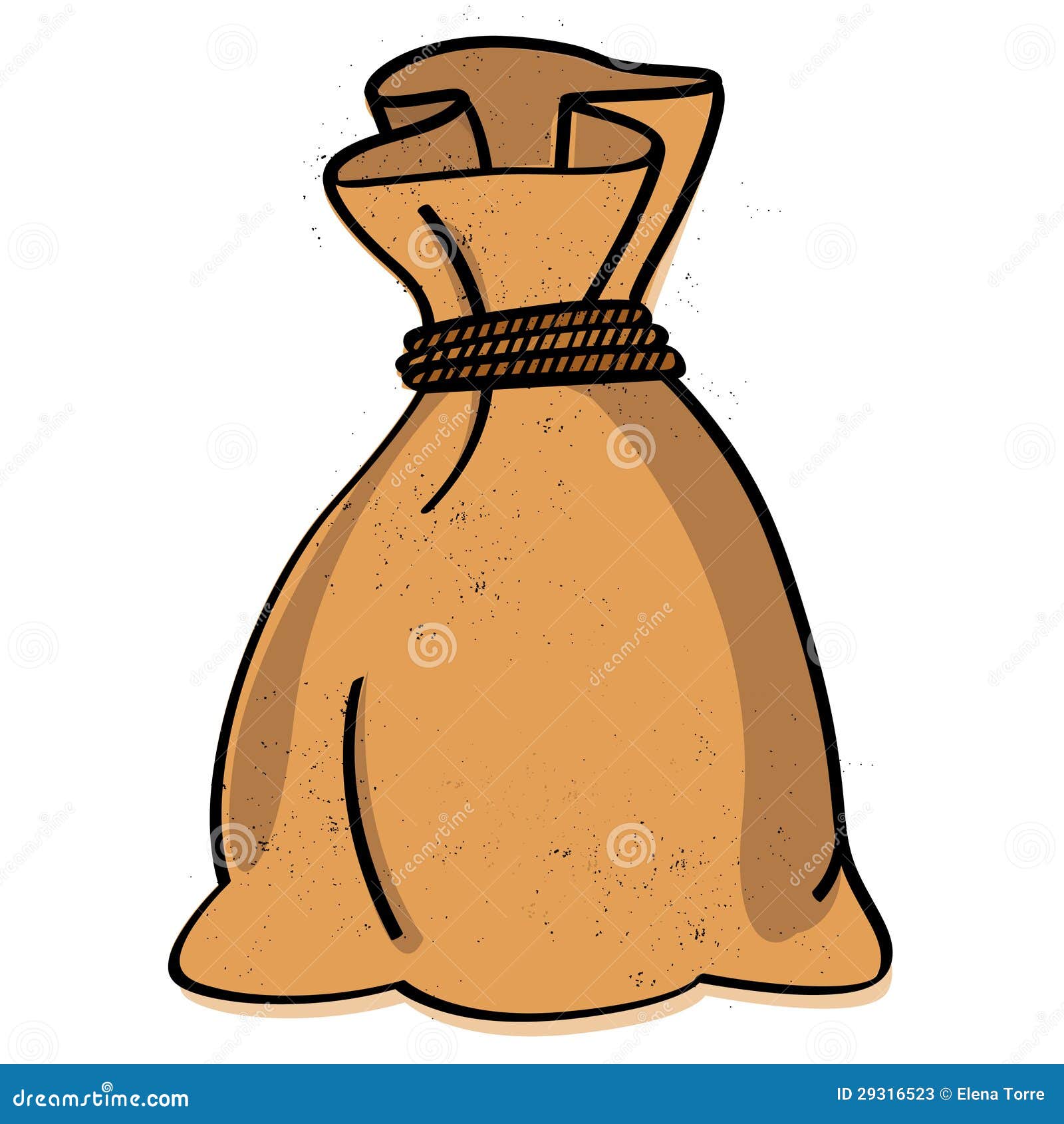 Sack vektor abbildung. Illustration von knoten, farbe - 29316523