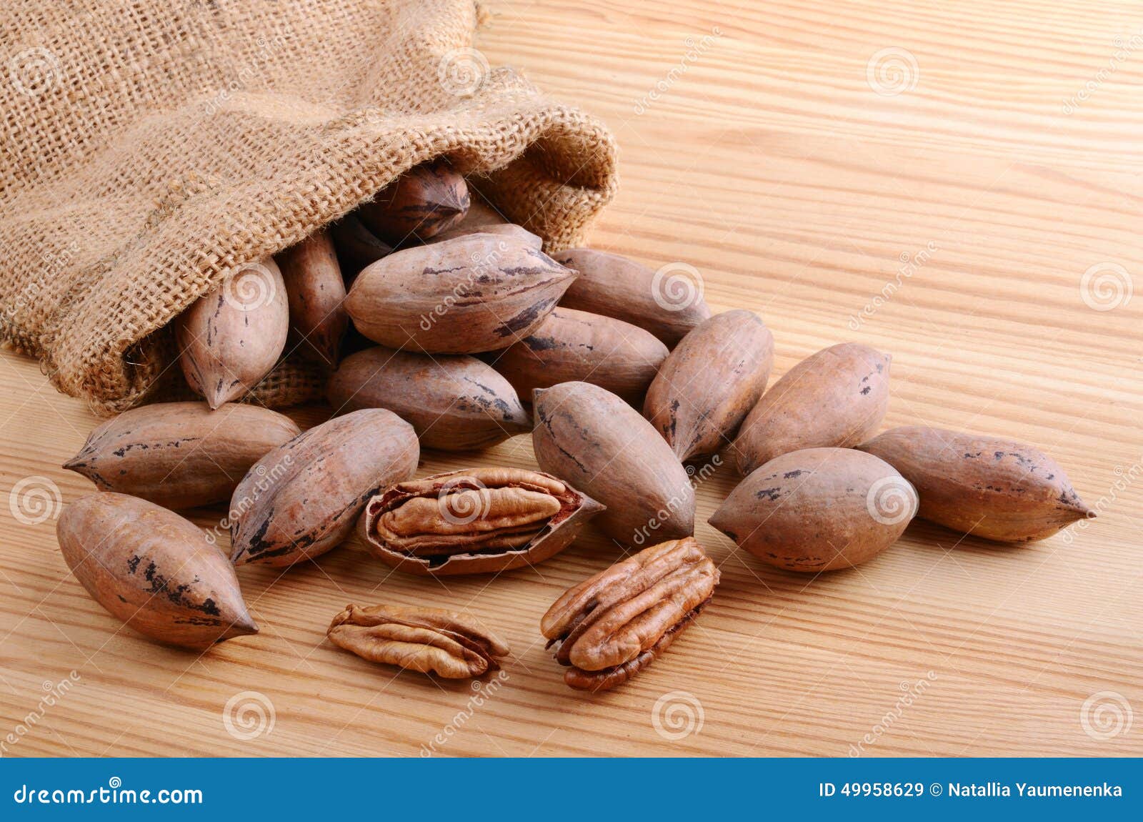 Sack bag with nuts stock image. Image of full, ingredient - 49958629
