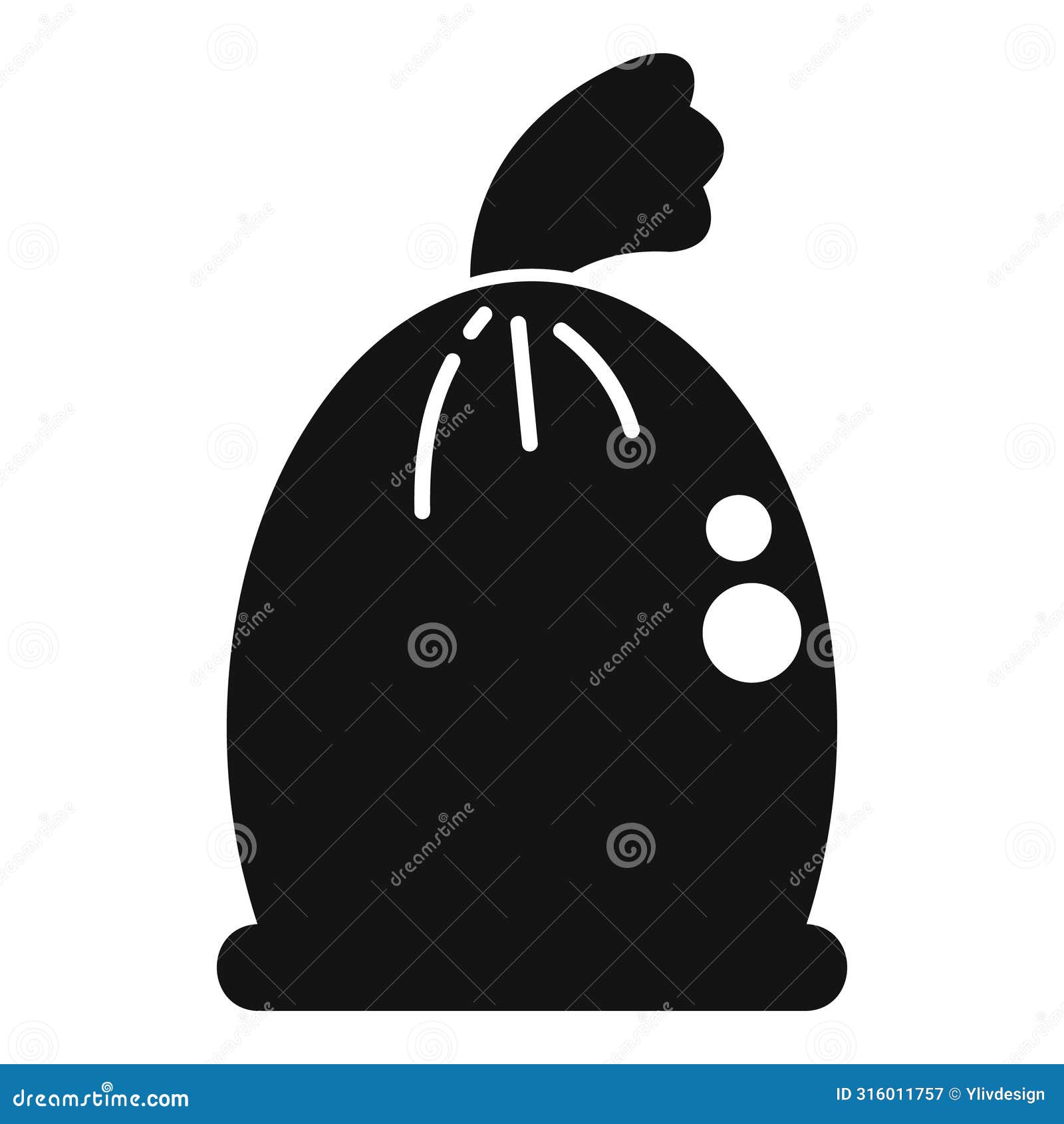 Sack Carry Garbage Icon Simple Vector. Clean Recycle Stock Vector ...