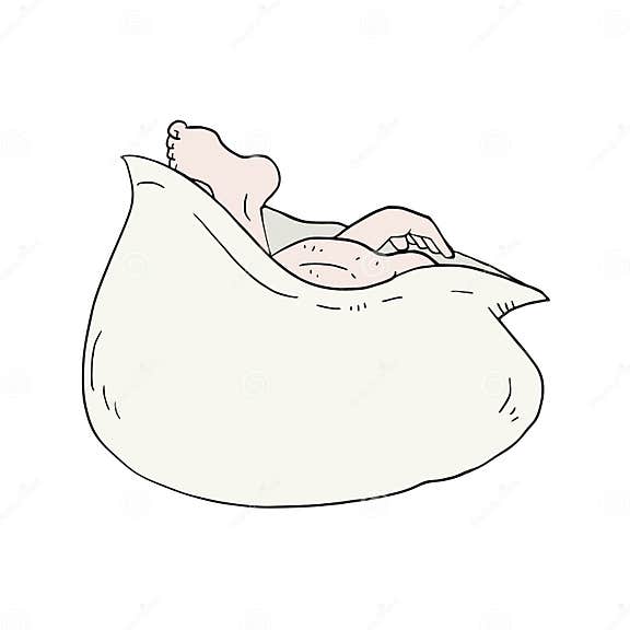 Sack draw stock vector. Illustration of open, design - 78484896