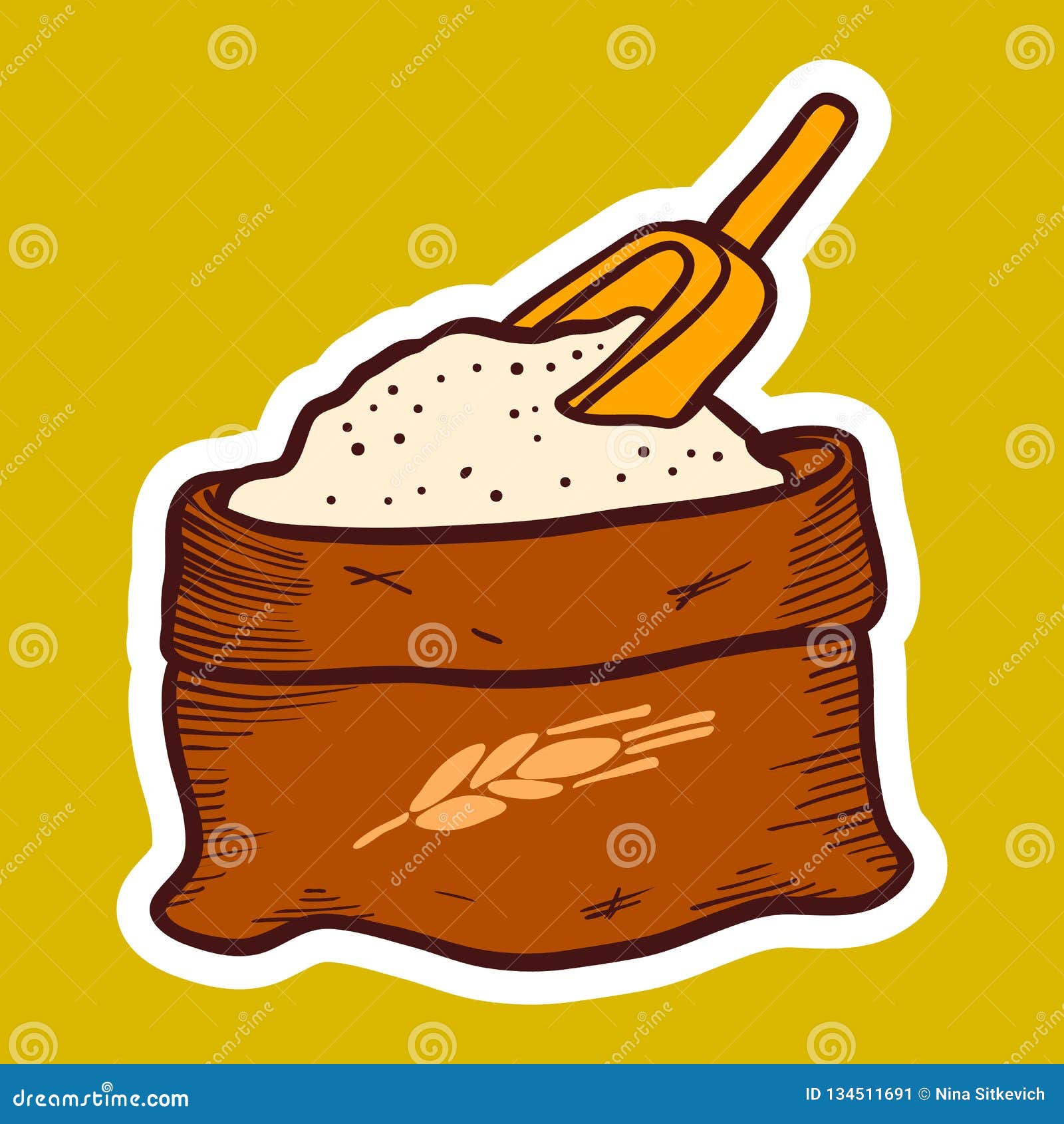 Sack of Flour Icon, Hand Drawn Style Stock Vector - Illustration of ... Sack of Flour Icon, Hand Drawn Style Stock Vector - Illustration of ...