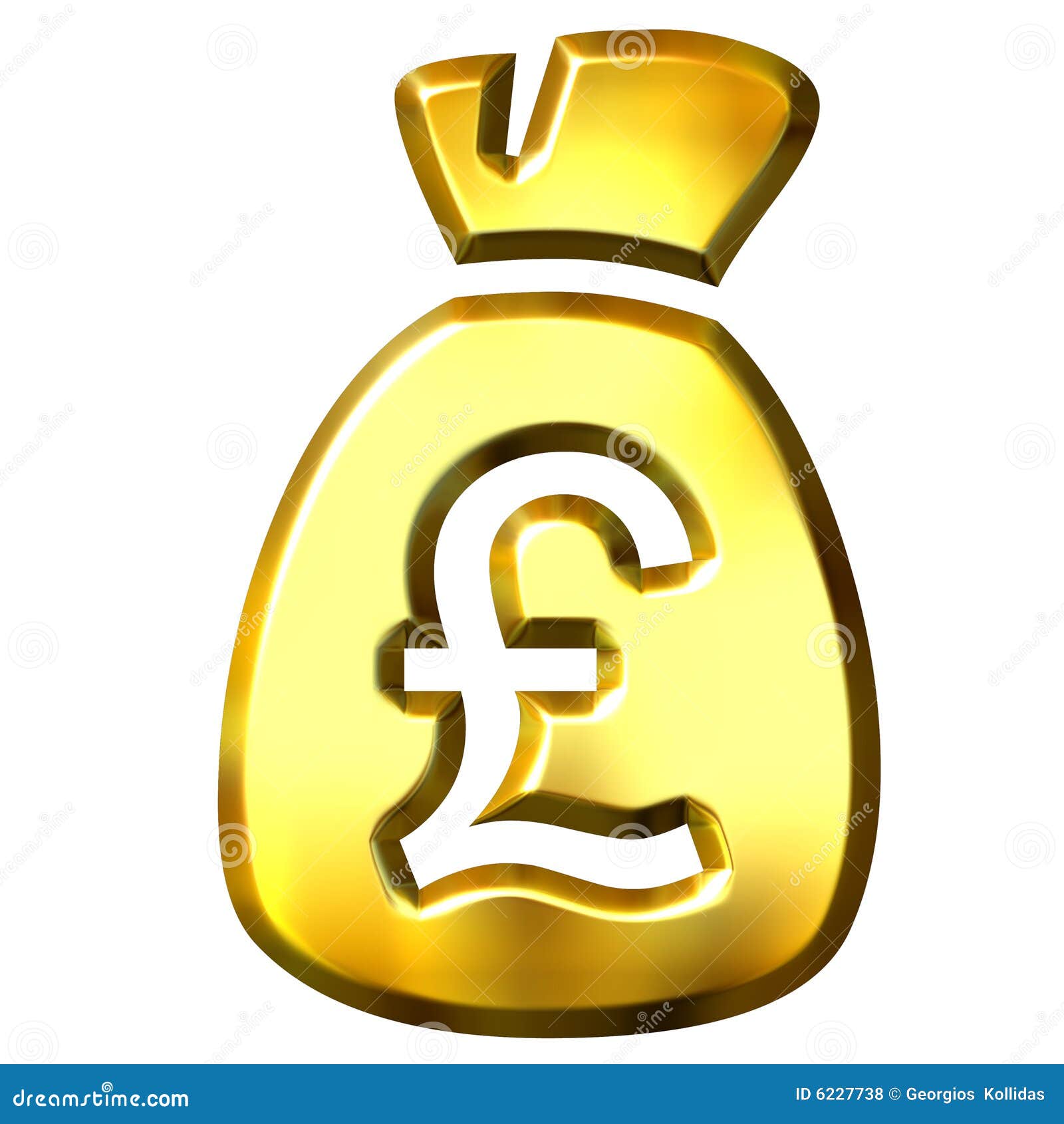 Sack Full of British Pounds Stock Illustration - Illustration of ...