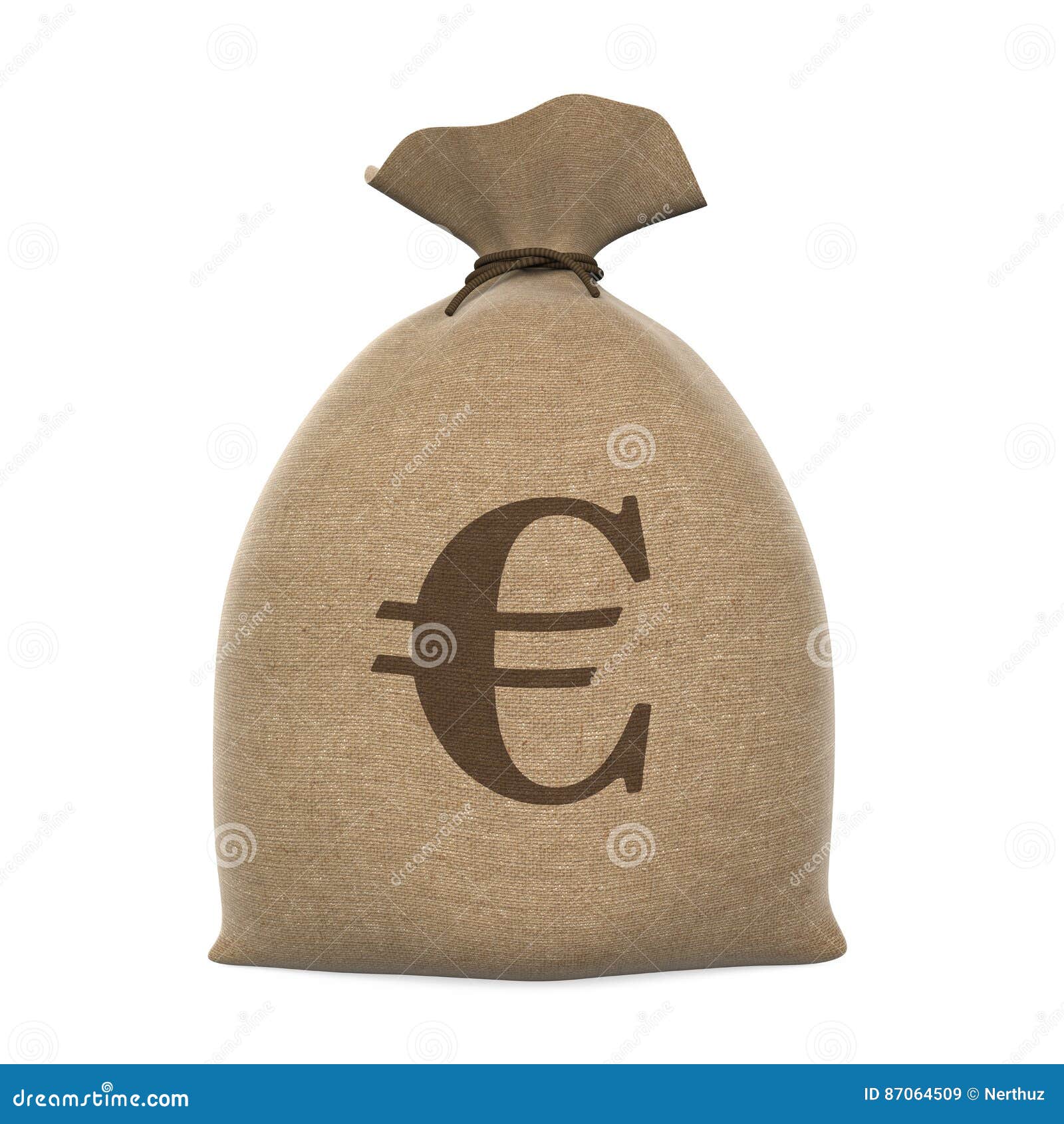 Sack-Geld-Euro stock abbildung. Illustration von hintergrund - 87064509