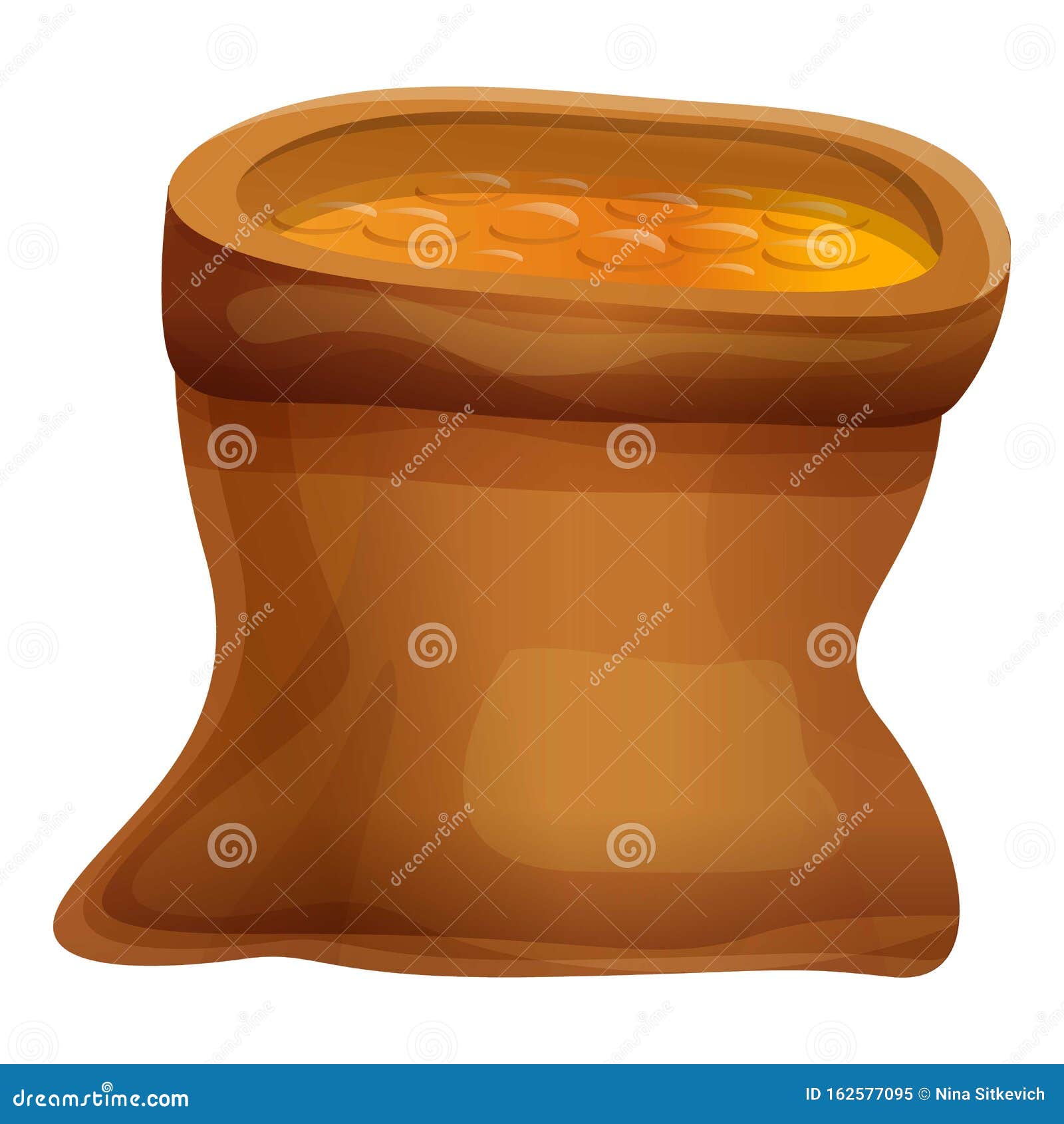 Sack of Gold Pirate Icon, Cartoon Style Stock Vector - Illustration of ...