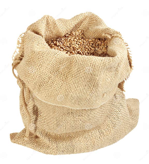 A sack of grain stock image. Image of kernels, odor, bulgar - 19752889