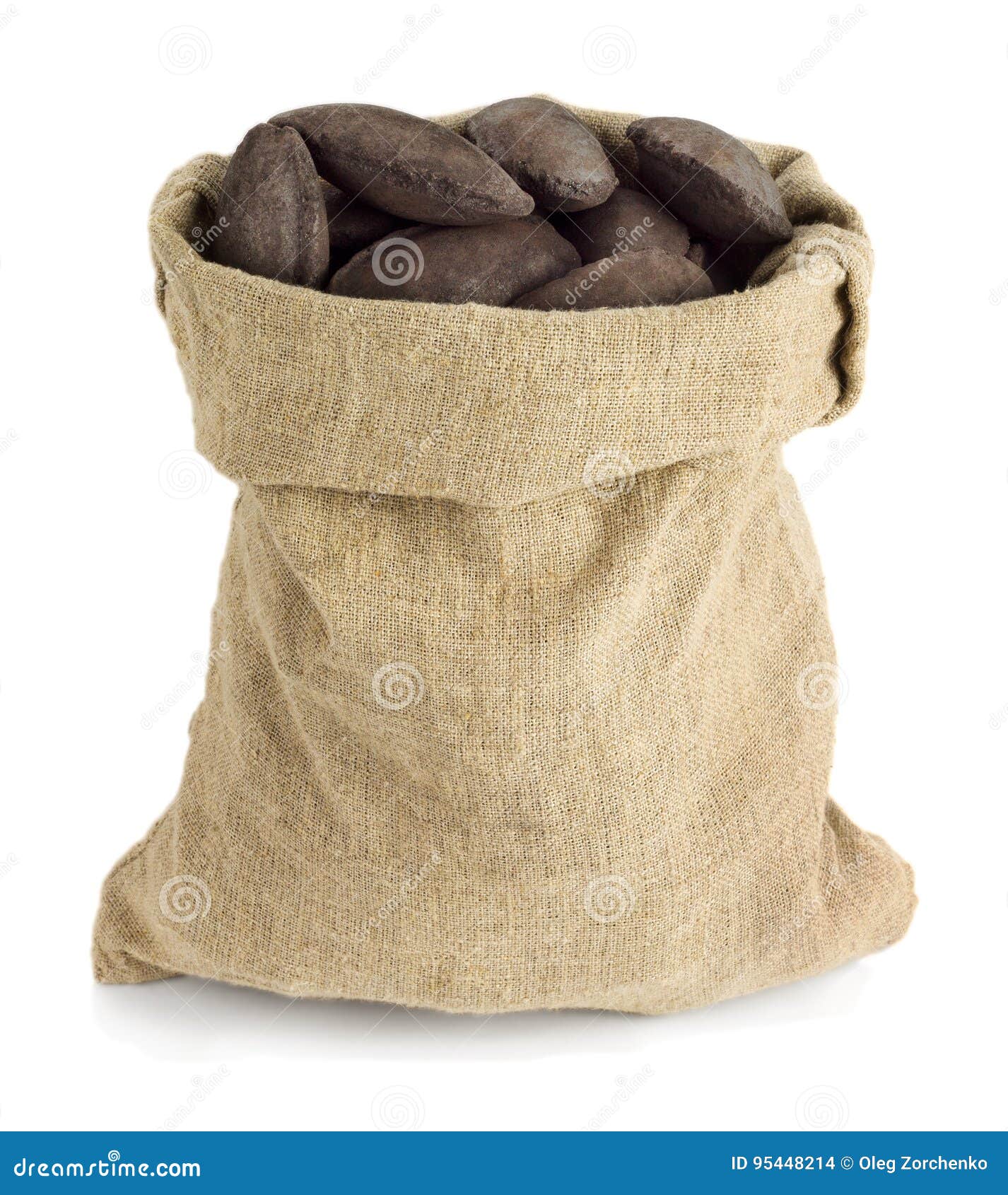 Sack with Heating Briquettes Stock Photo - Image of energy, goods: 95448214