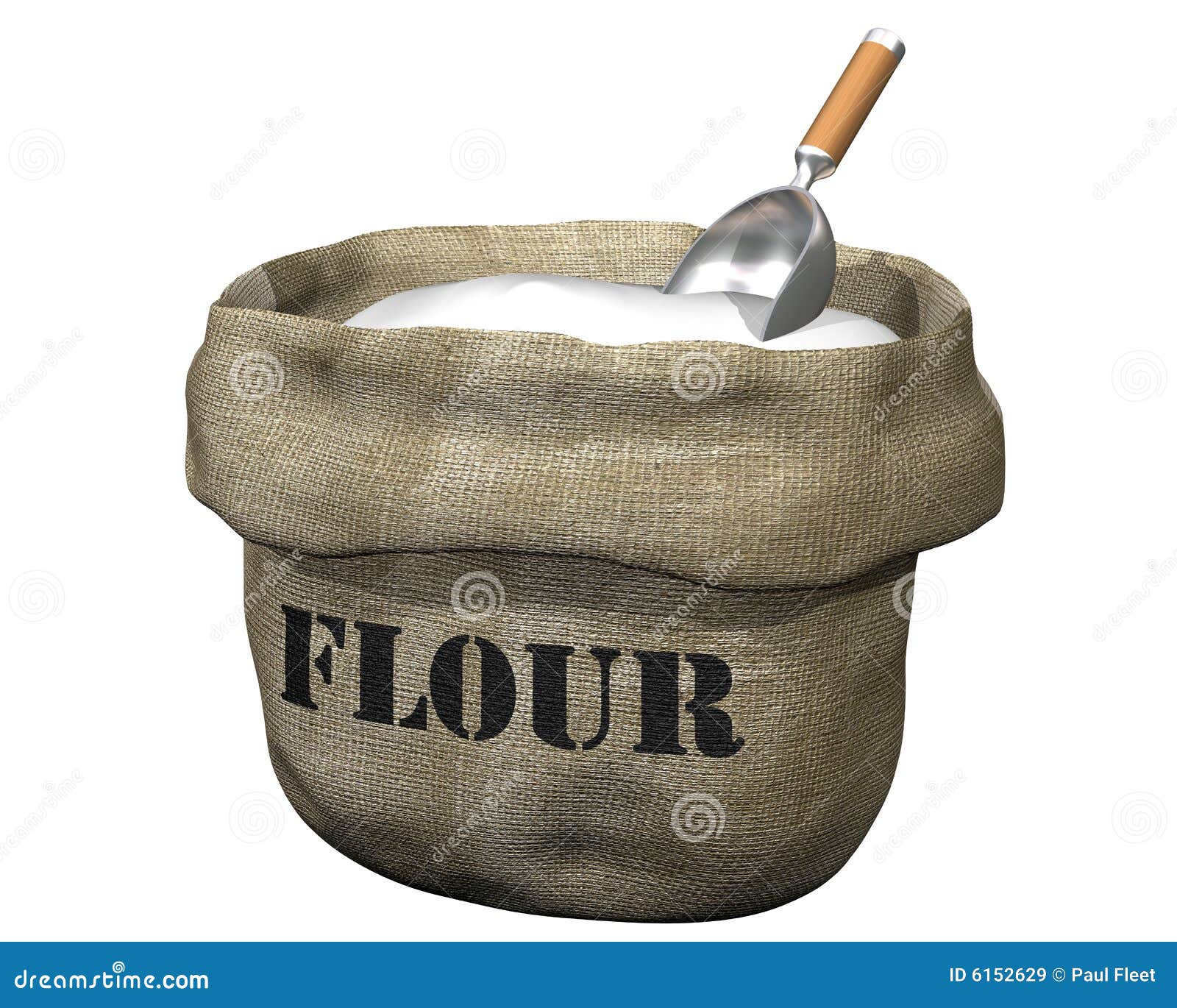 Sack Mehl stock abbildung. Illustration von diät, preise - 6152629