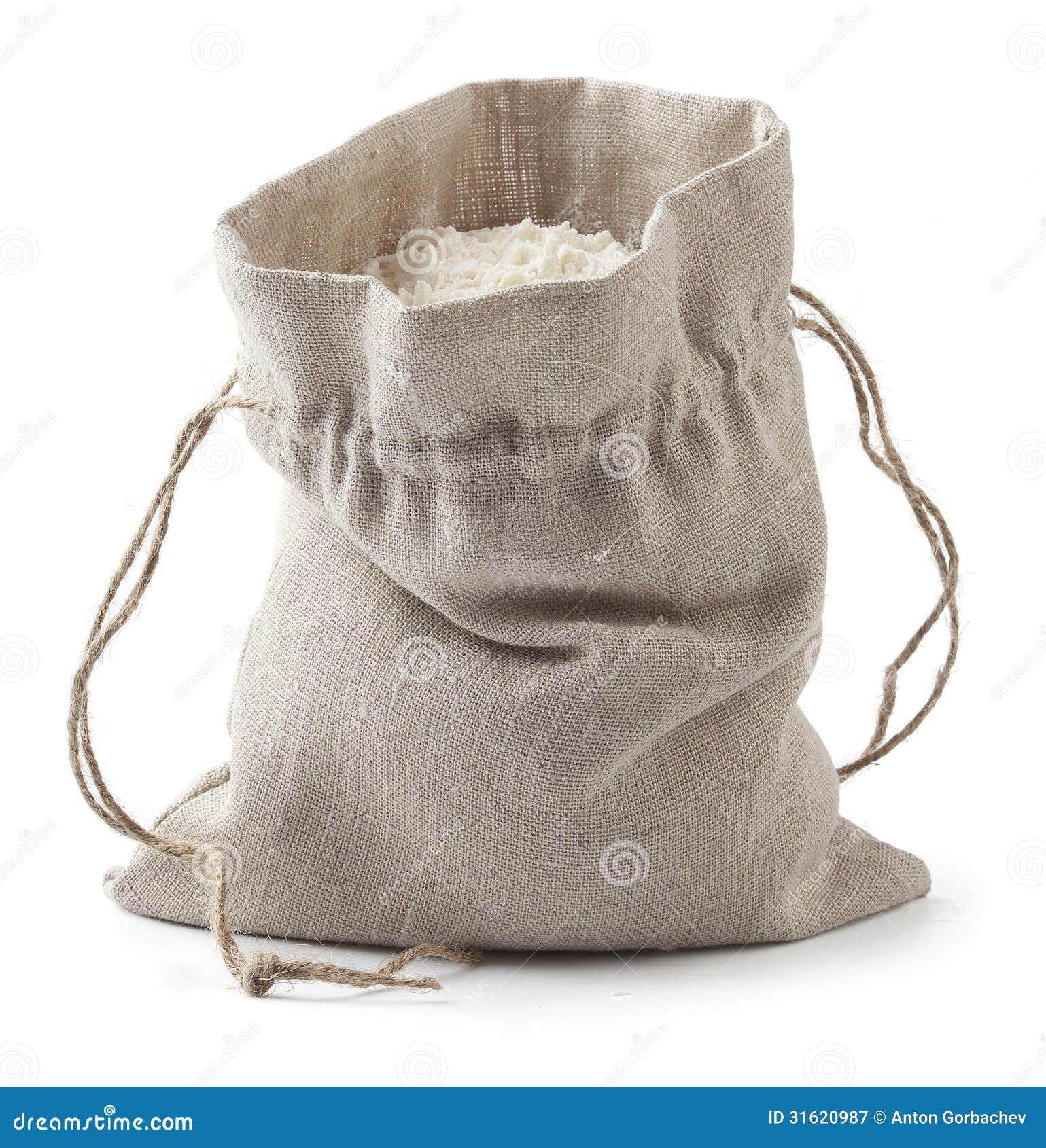 Sack mit Mehl stockbild. Bild von geöffnet, lebensmittelgeschäft - 31620987