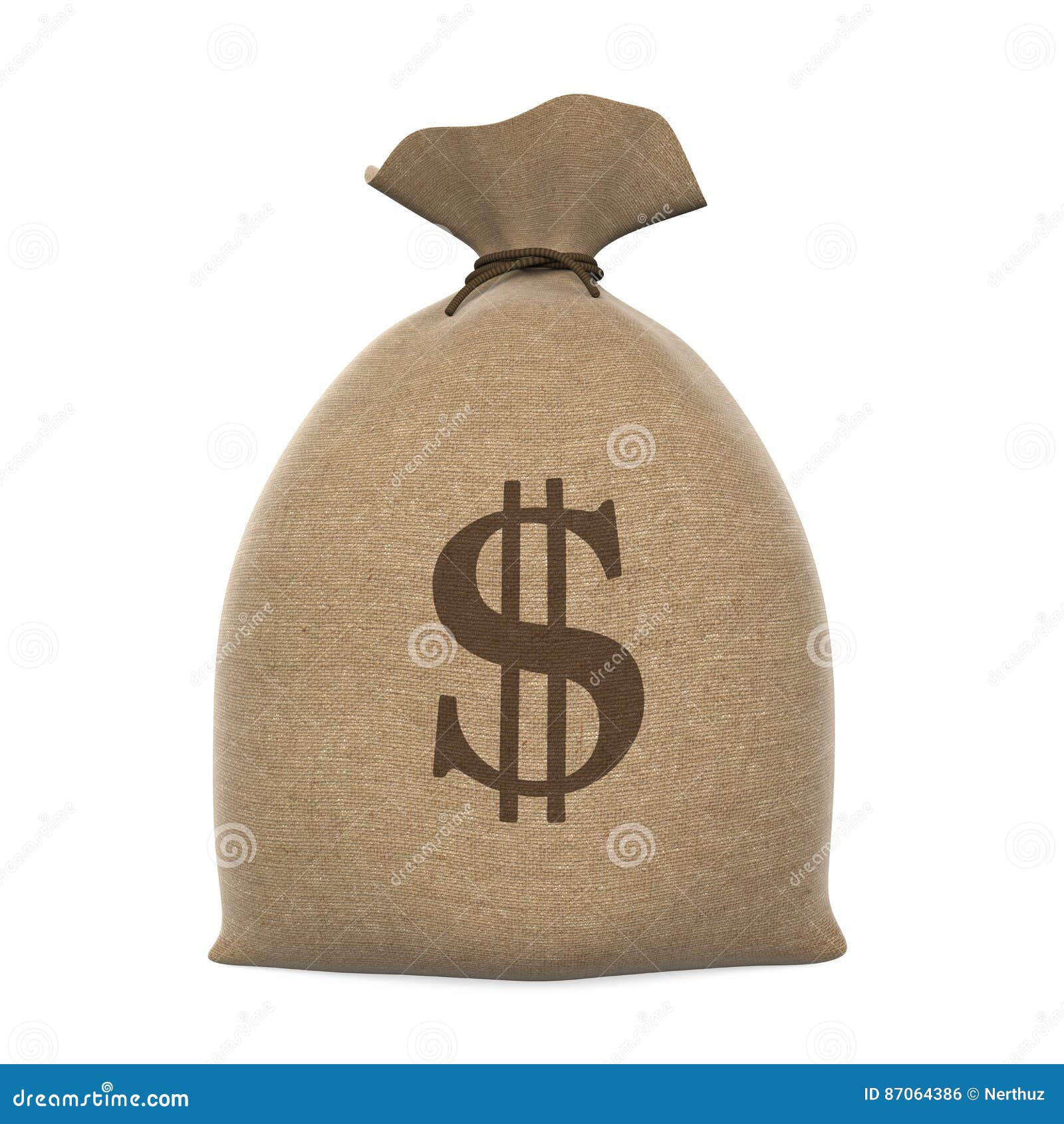 Sack Money Dollar stock illustration. Illustration of full - 87064386