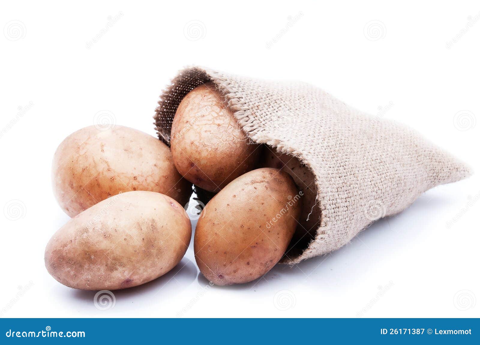 A sack of potatoes stock image. Image of rough, meat - 26171387