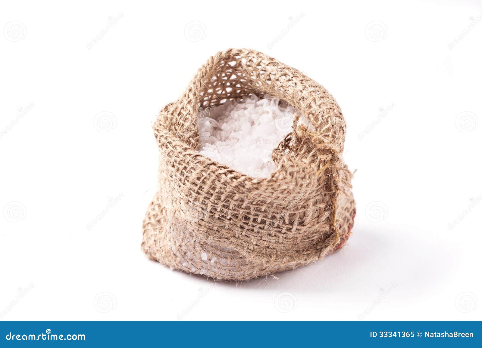 Sack of sea salt stock image. Image of crystal, clean - 33341365