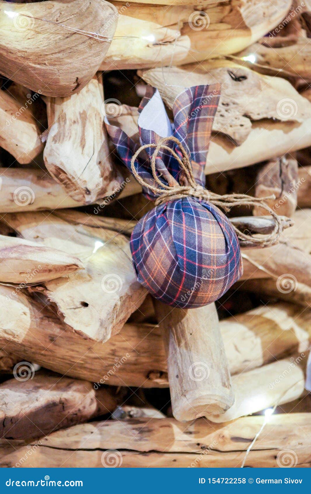 Sack on sticks stock photo. Image of seasonal, glittering - 154722258