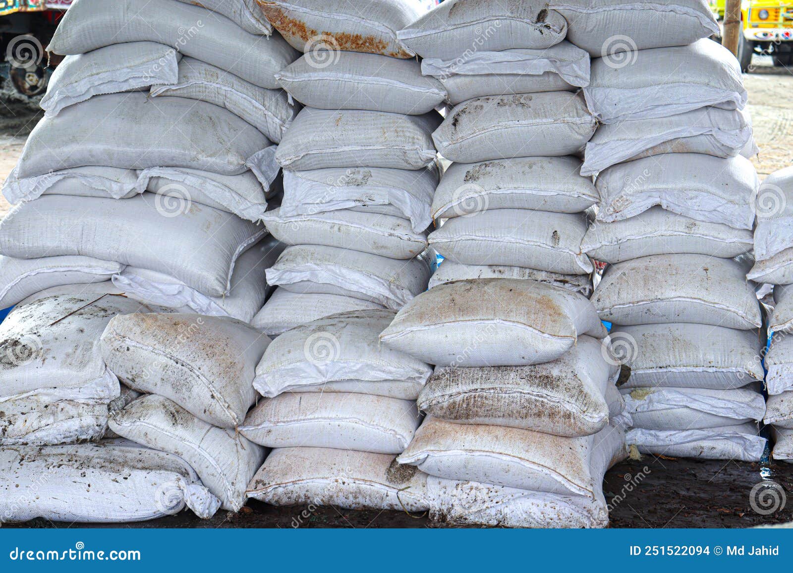 Sack stock of salt on shop stock photo. Image of stacking - 251522094