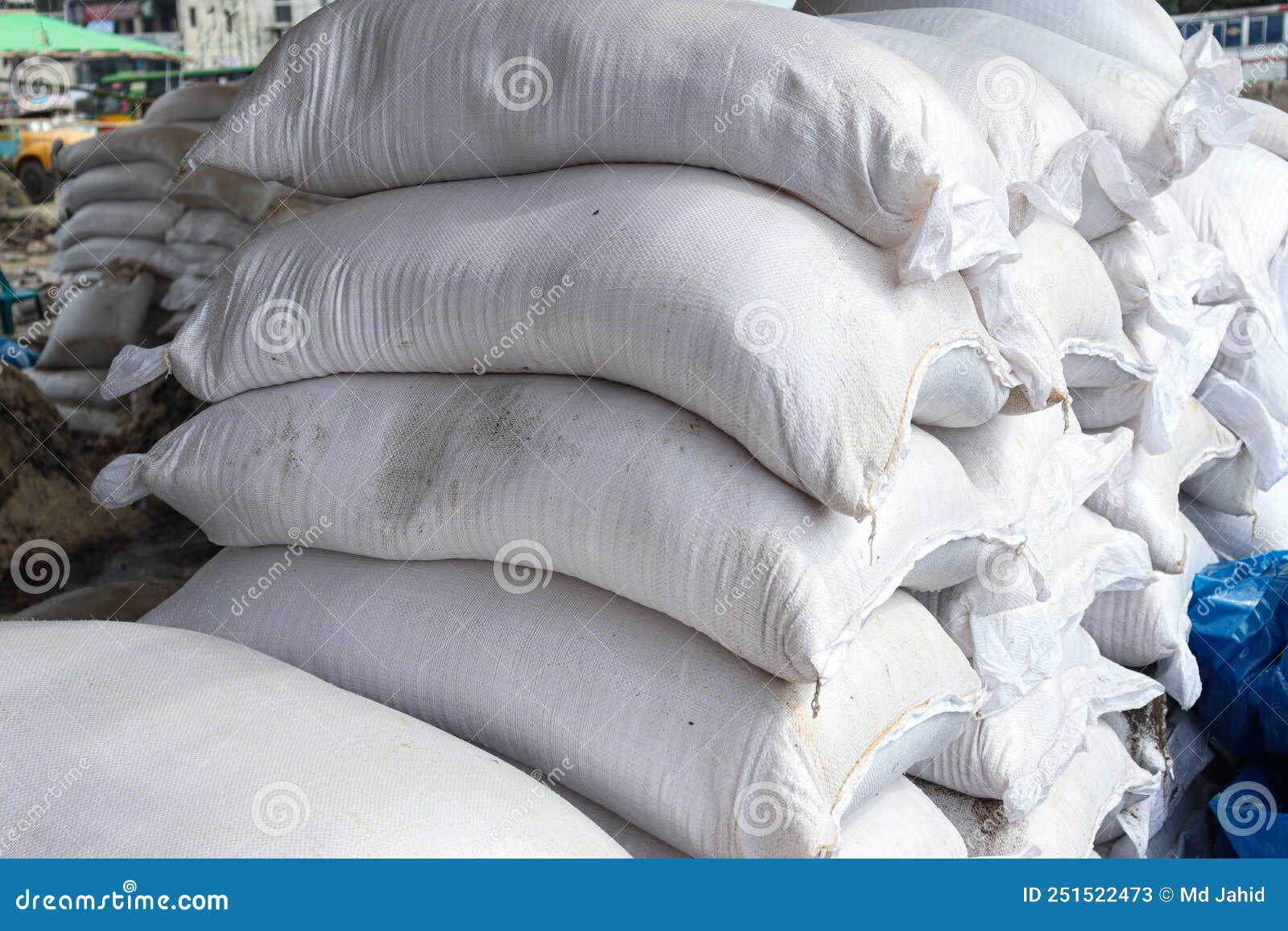 Sack stock of salt on shop stock image. Image of product - 251522473