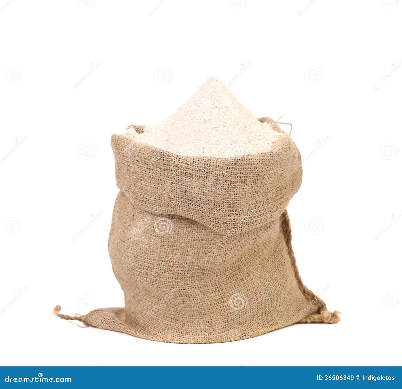 Sack with wheat flour. stock image. Image of wheat, cook - 36506349
