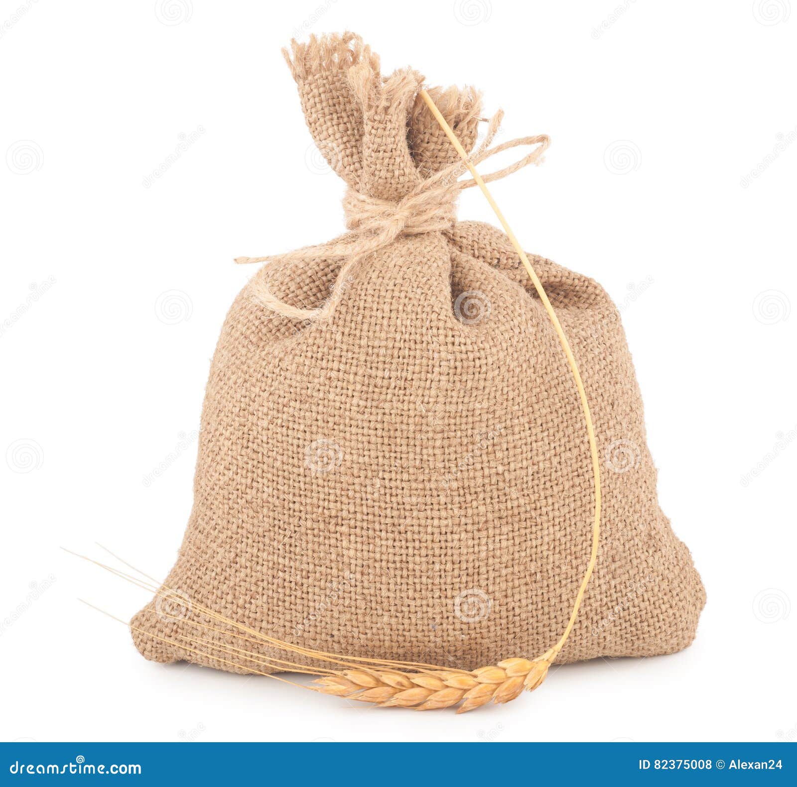 Sack of wheat grains stock photo. Image of lies, nutrition - 82375008